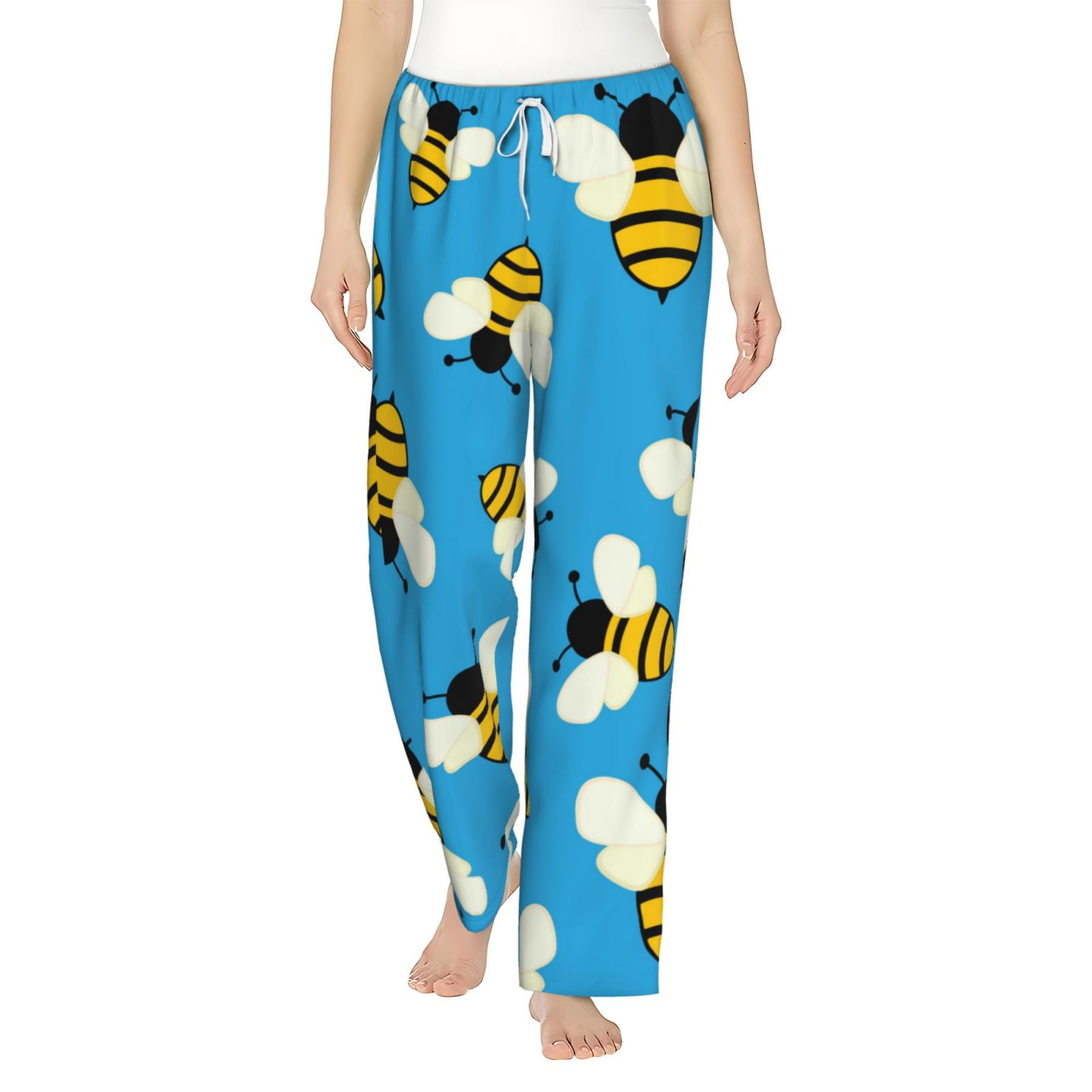 Ocsxa Pajamas Pants For Women,Flying Bees Pajama Pants With Pockets ...