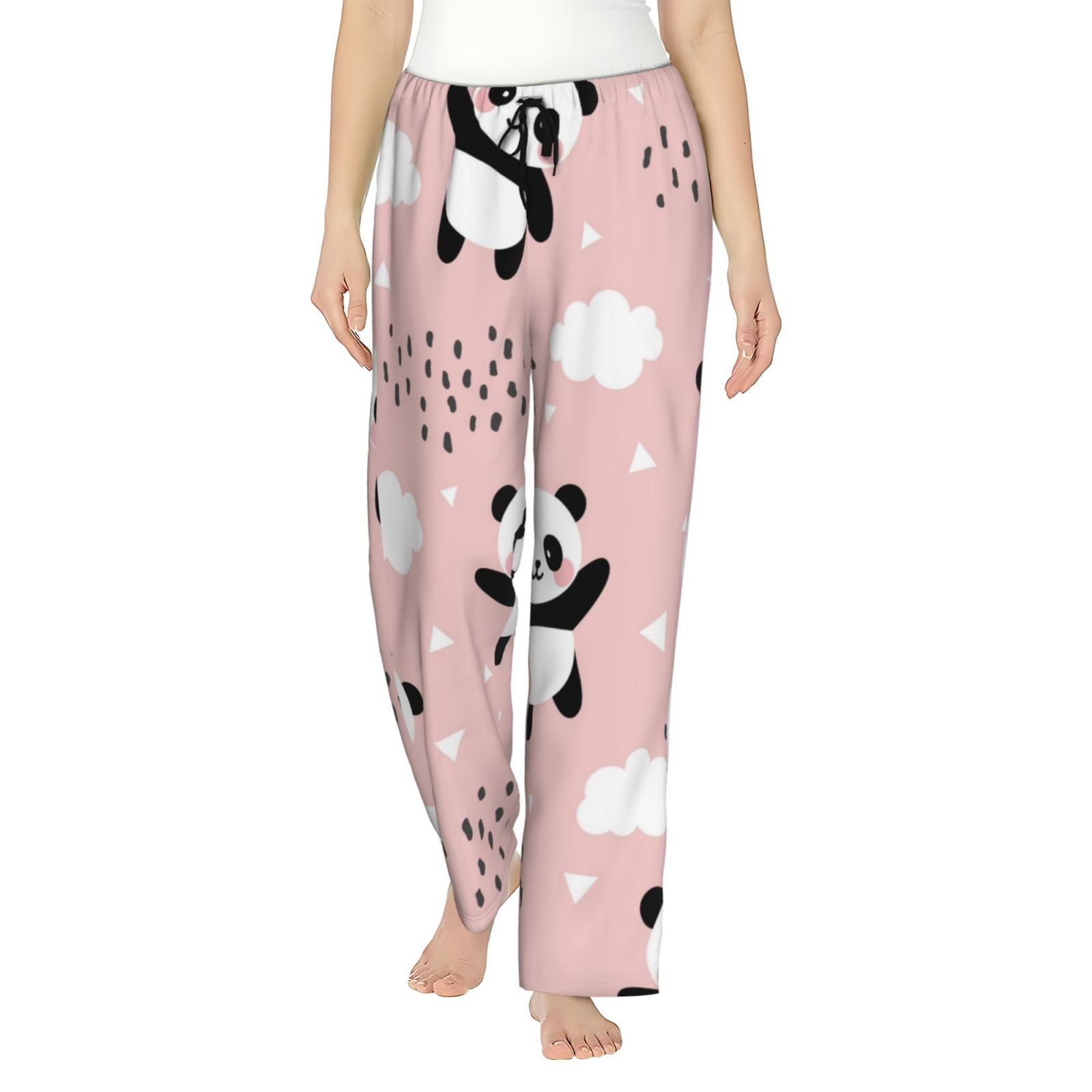 Ocsxa Pajamas Pants For Women,Panda Flying In The Sky Pajama Pants With ...