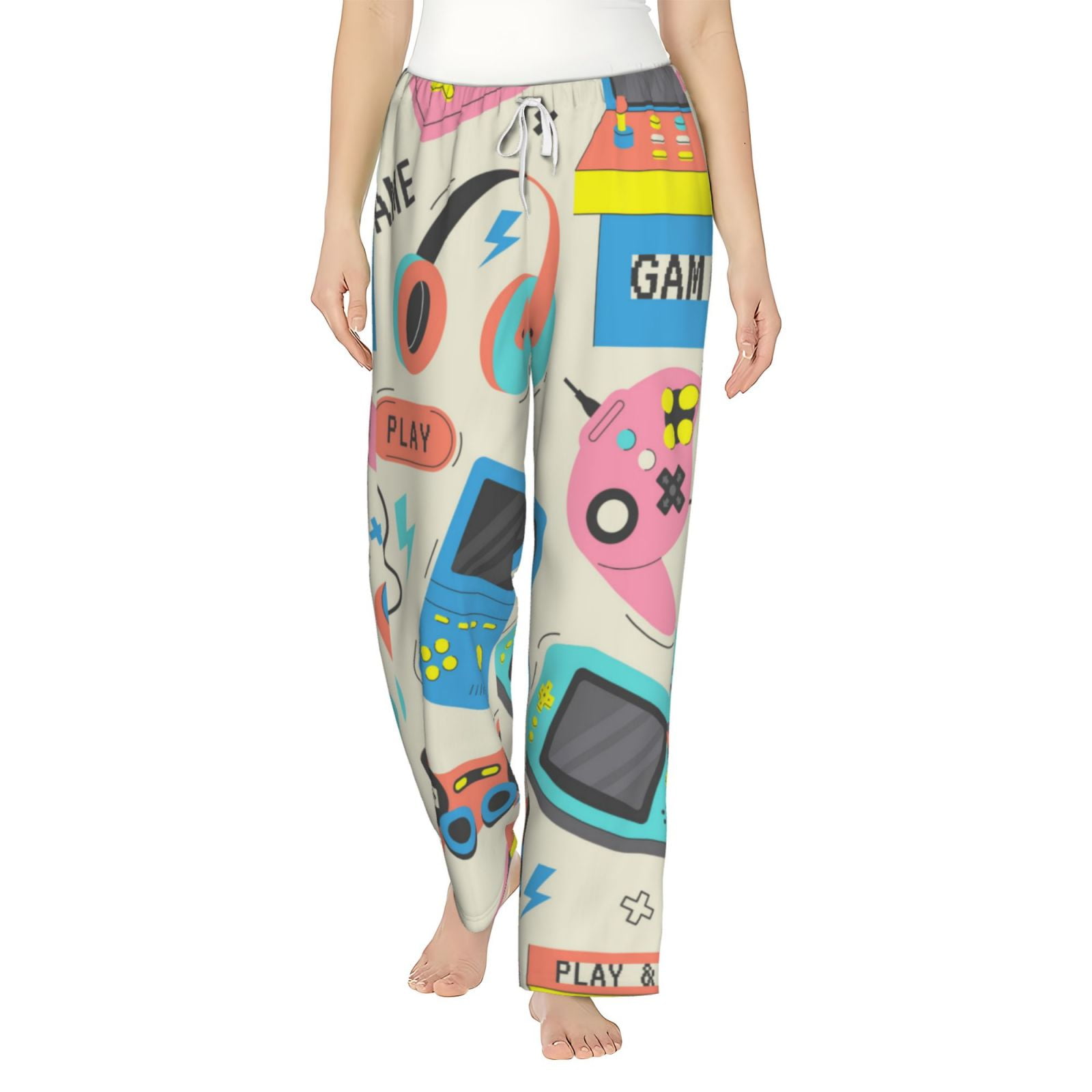 Ocsxa Pajamas Pants For Women,Playing Video Games Pajama Pants With ...
