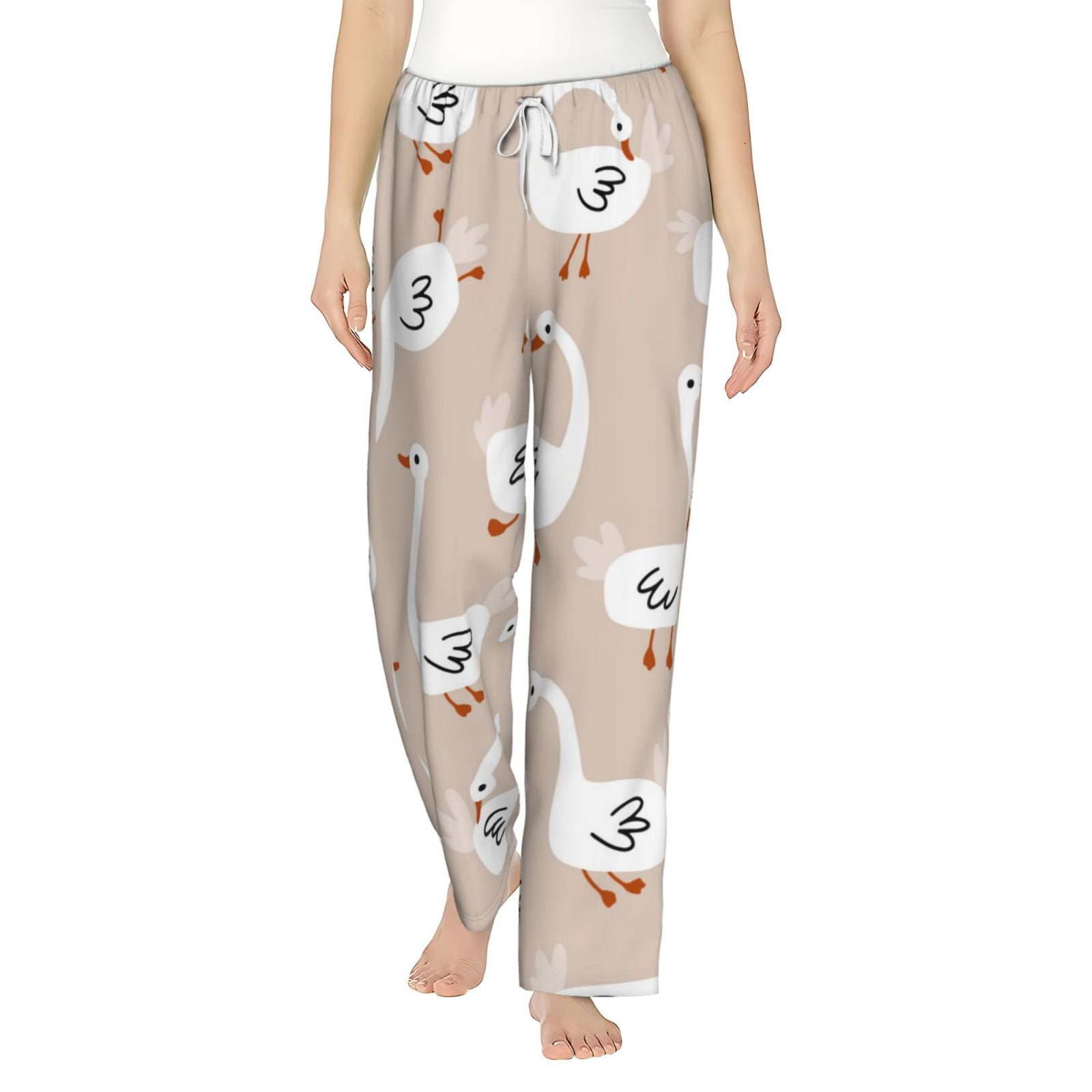 Ocsxa Pajamas Pants For Women,White Goose Pajama Pants With Pockets ...