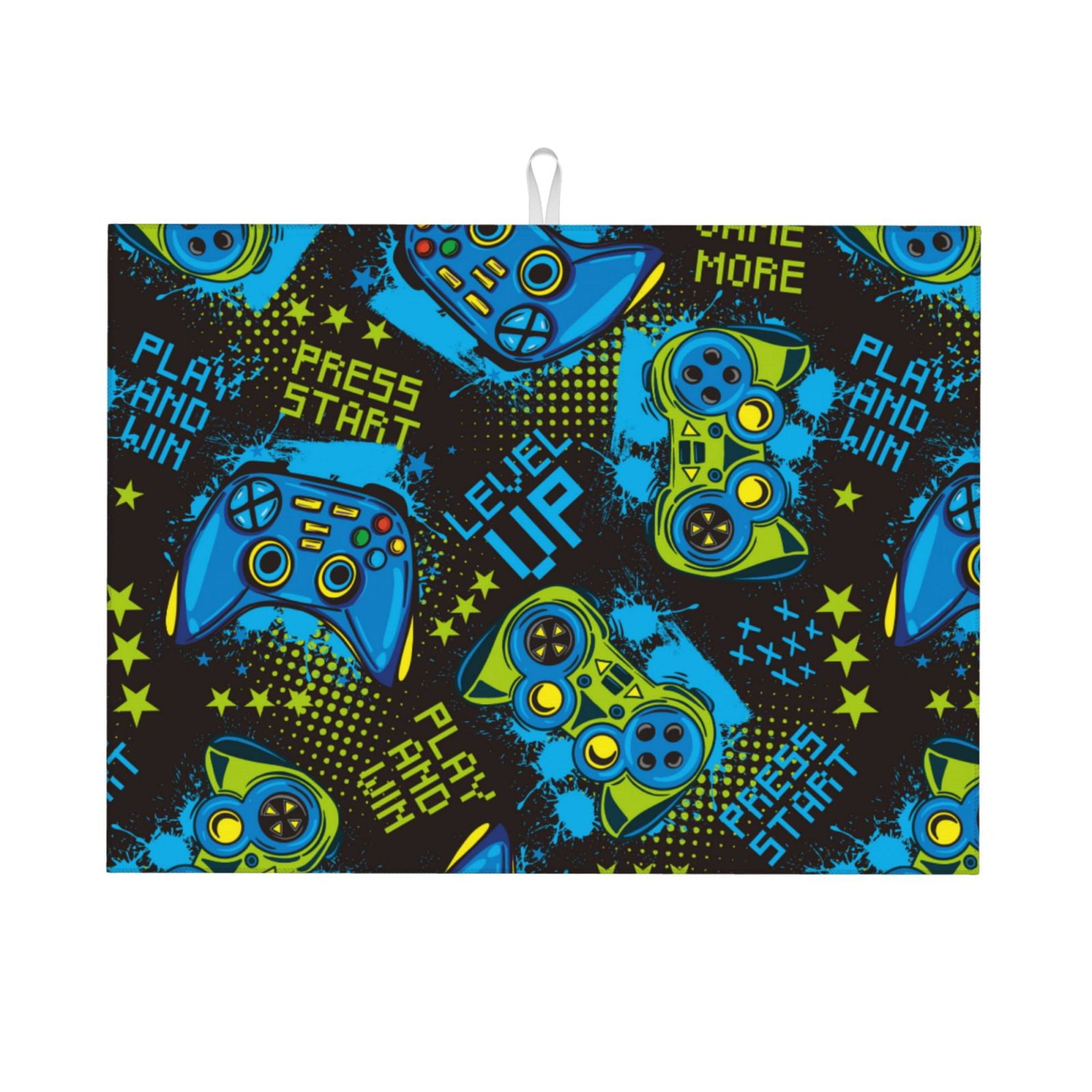 Ocsxa Play Game Dish Drying Mat For Kitchen Counter, Coffee Bar, Coffee ...