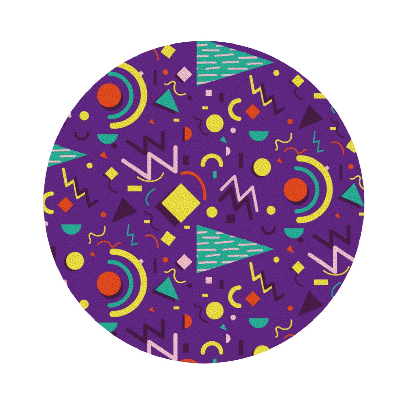 Ocsxa Retro 80s Style Coasters For Drinks Leather Coasters Set Of 4 For ...