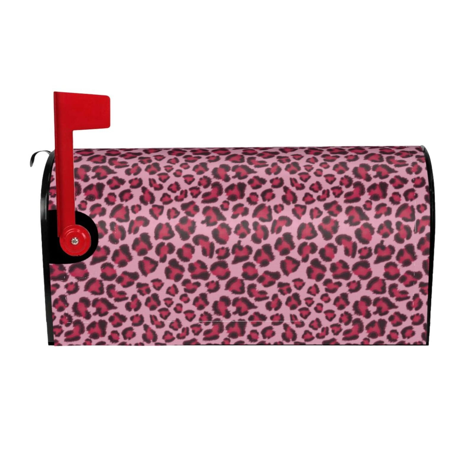 Ocsxa Rose Leopard Print Print Mailbox Covers,Magnetic Mailbox Cover ...