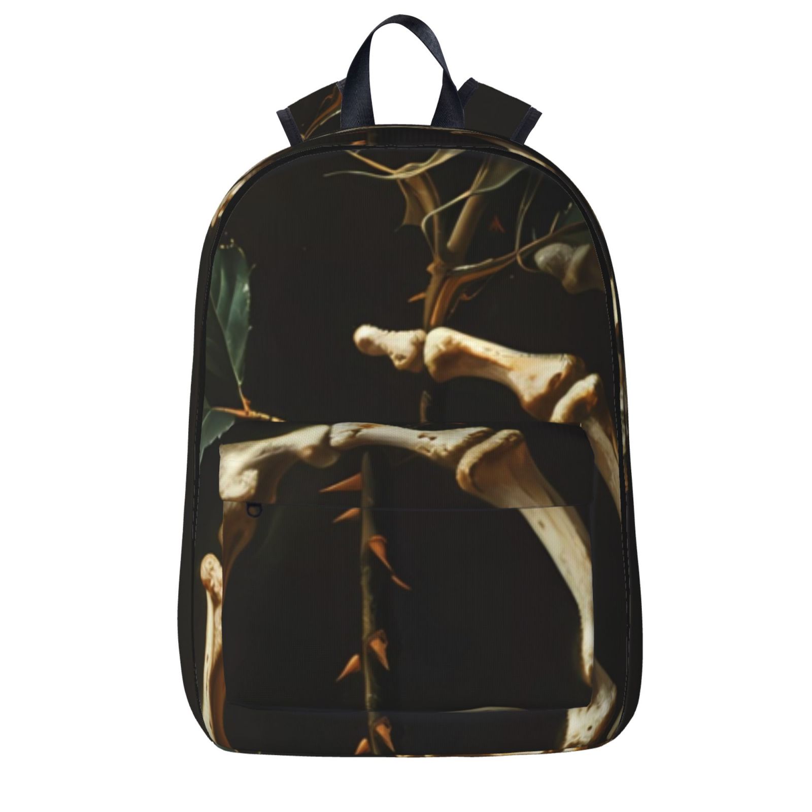 Ocsxa Skeleton Hand Rose Butterfly Print School Backpack, Fits 15.6 ...