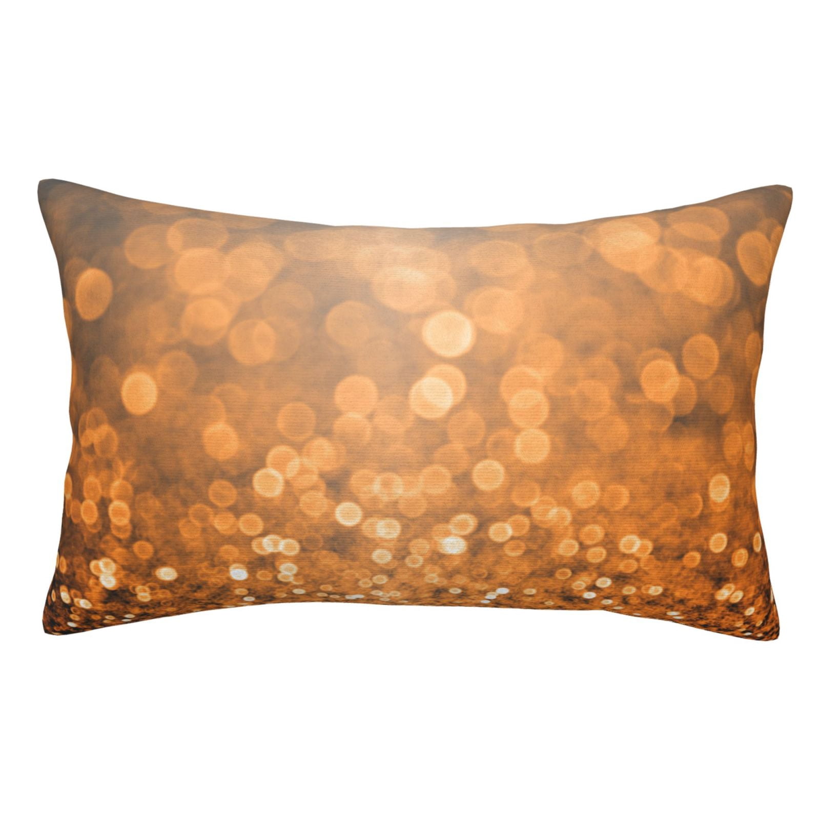 Ocsxa Sparkling Orange And Black Pillow Covers Envelope Closure,Super ...