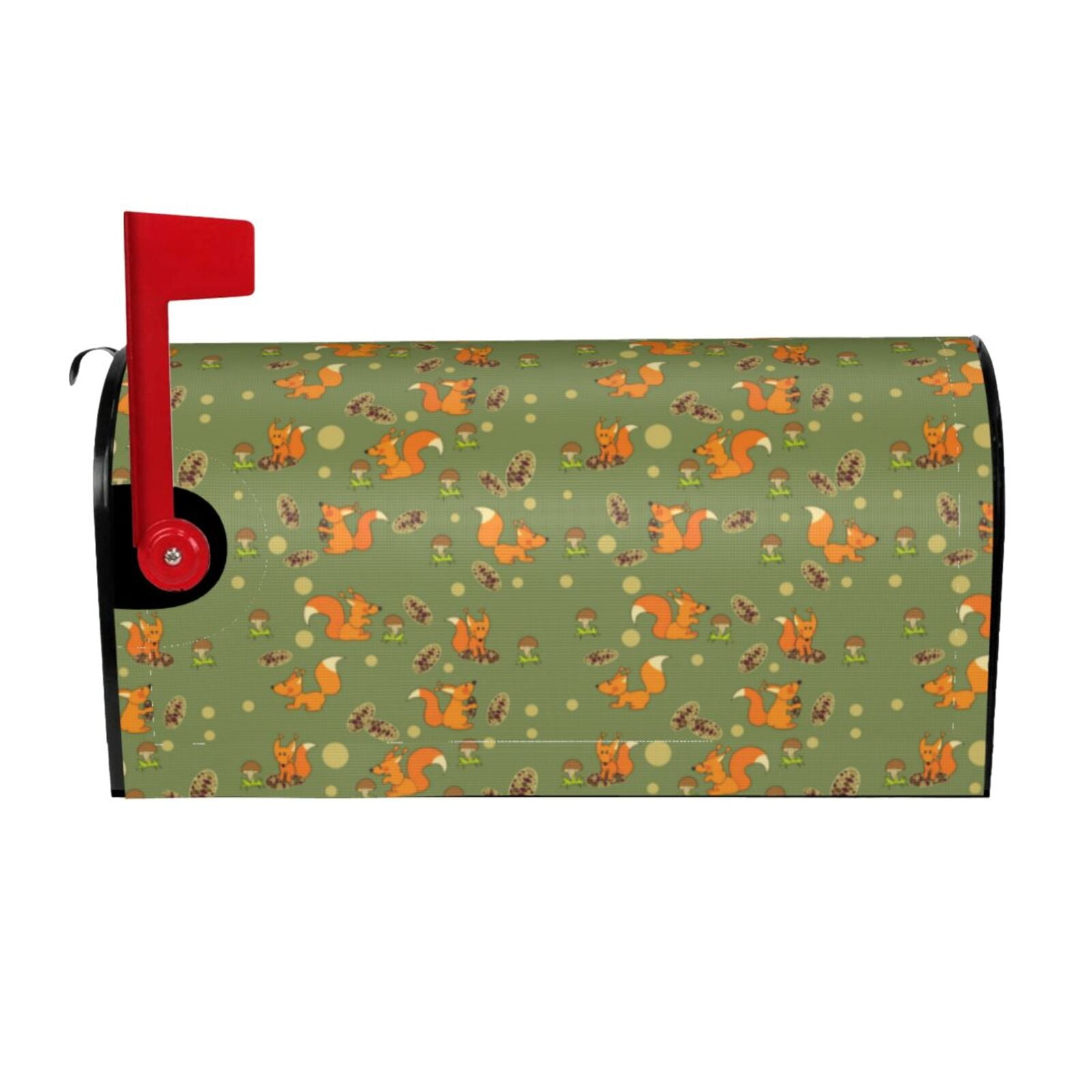 Ocsxa Squirrel And Nuts Print Mailbox Covers,Magnetic Mailbox Cover ...