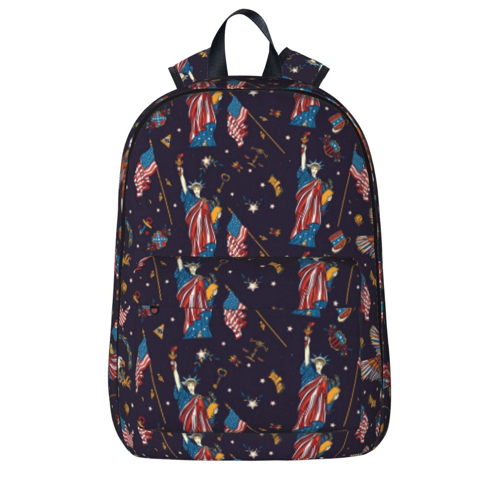 Ocsxa Statue Of Liberty Eagle Print School Backpack, Fits 15.6 Inch ...