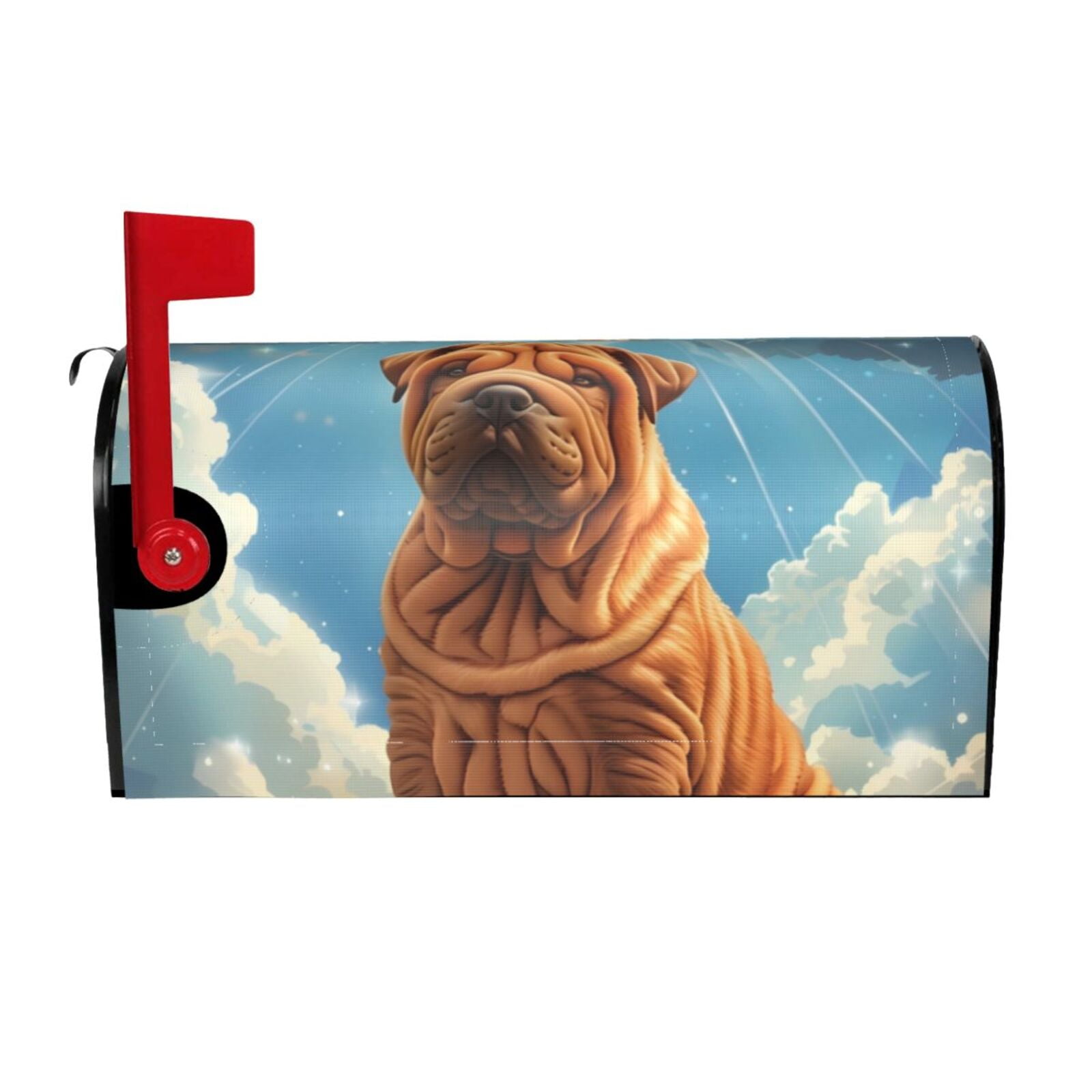 Ocsxa Sunshine Cloud Bulldog Print Mailbox Covers,Magnetic Mailbox ...