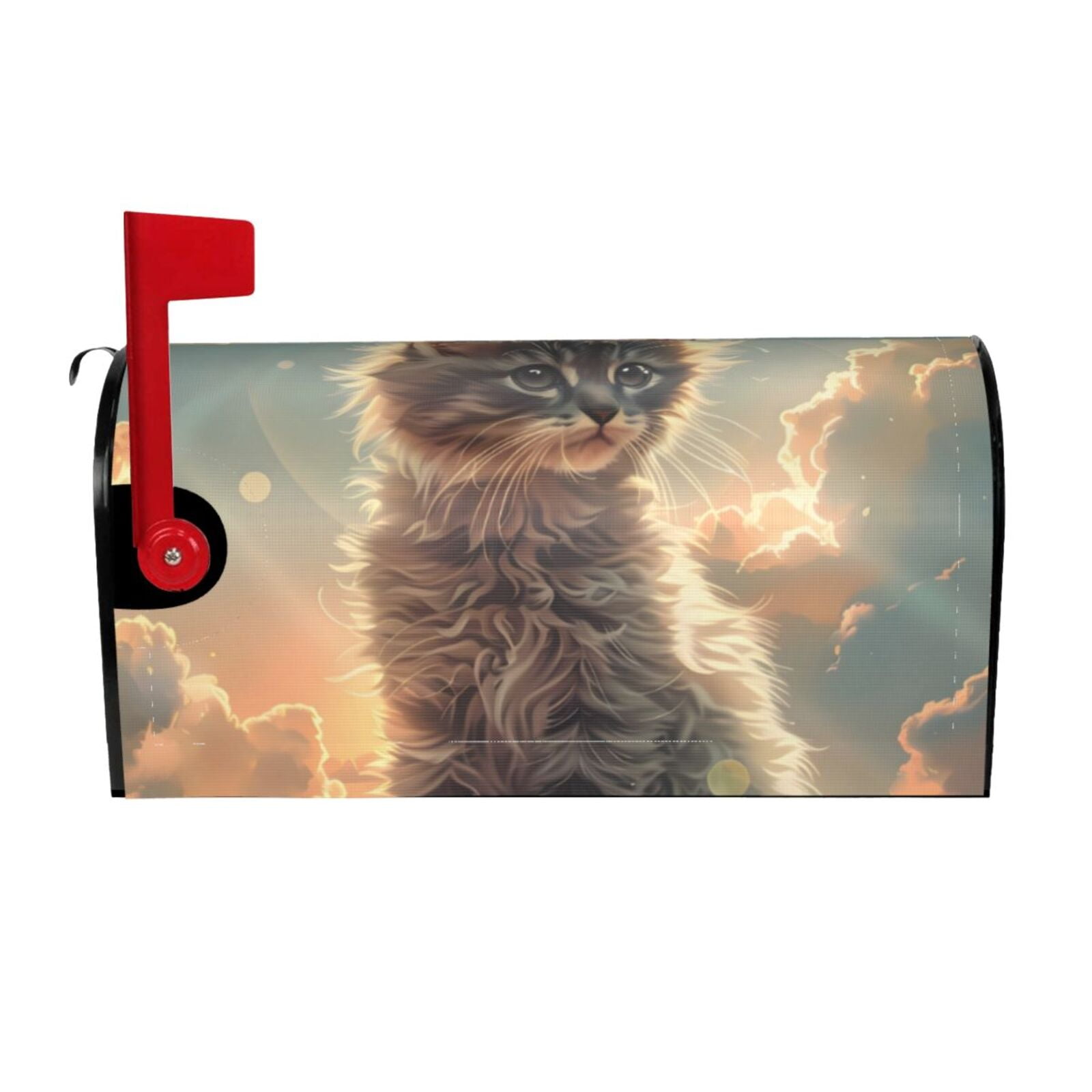 Ocsxa Sunshine Cloud Kitten Print Mailbox Covers,Magnetic Mailbox Cover ...
