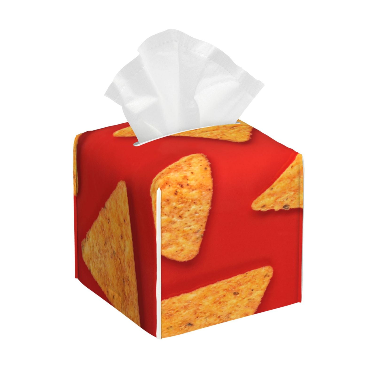 Ocsxa Tortilla chips Print Leather Tissue Box Cover Holder, Square ...