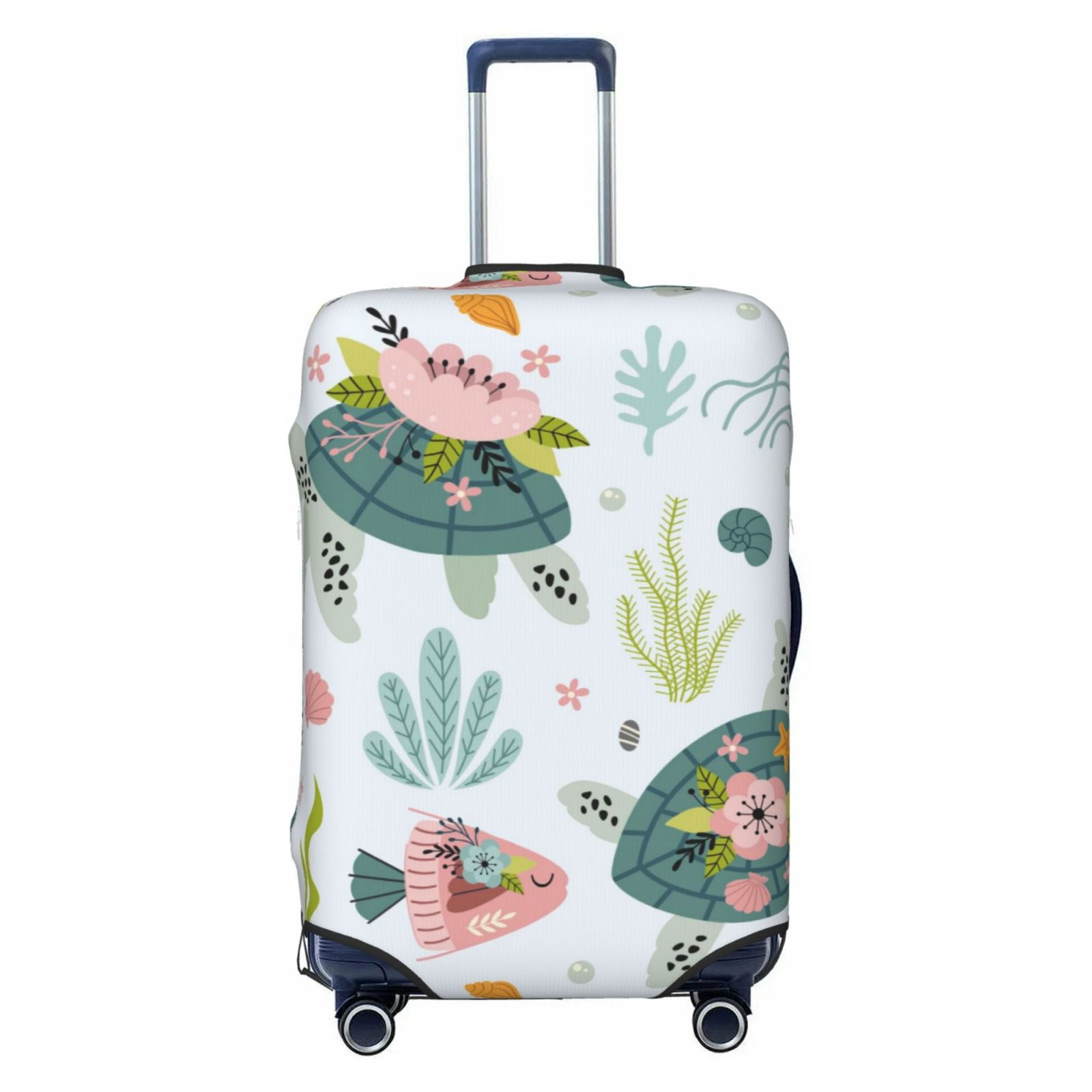 Ocsxa Travel Dust Proof Suitcase Cover Turtle And Sea Life Print