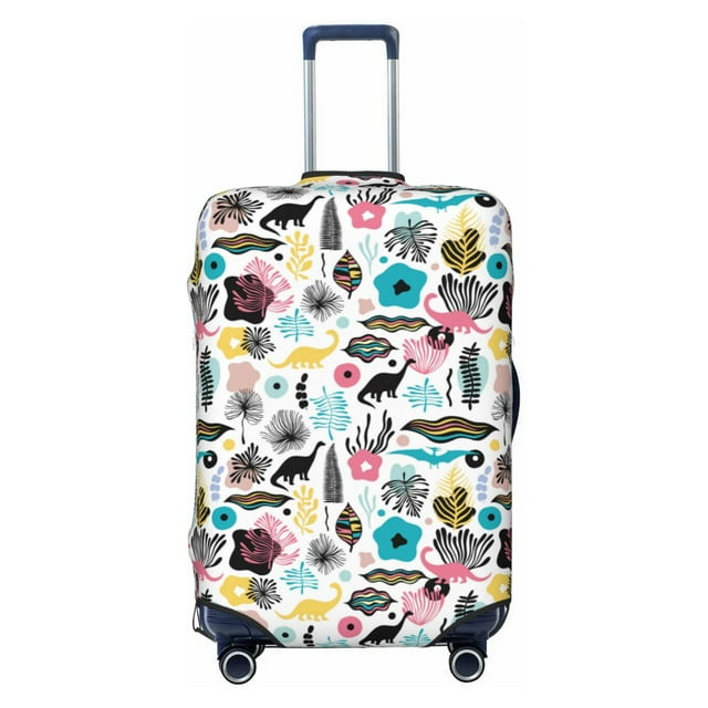 Ocsxa Travel Dust Proof Suitcase Cover Dinosaur Print Luggage Cover