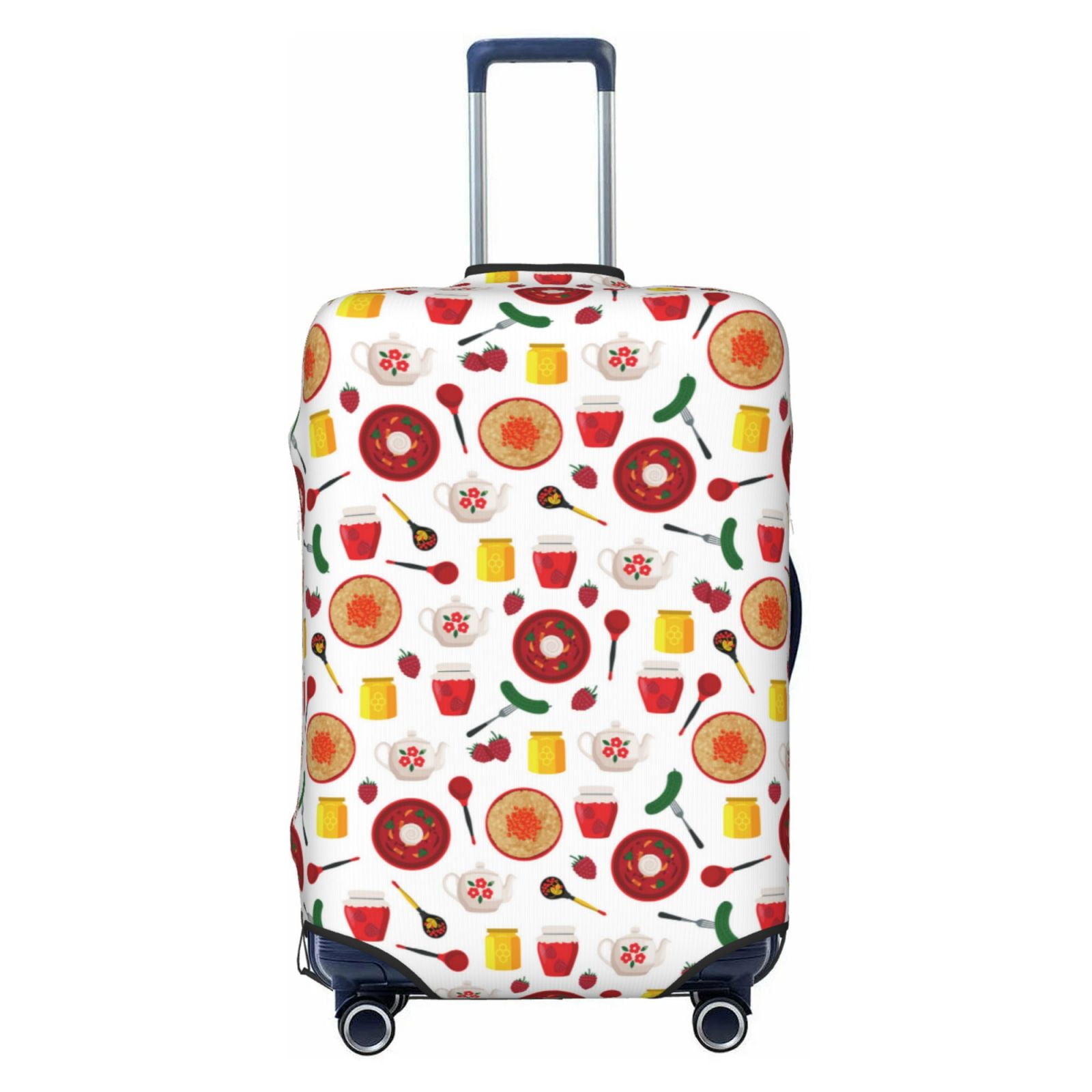 Ocsxa Travel Dust Proof Suitcase Cover Oriental Cuisine Print Luggage