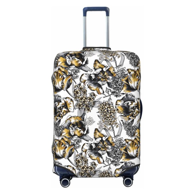 Ocsxa Travel Dust Proof Suitcase Cover Tulips Flowers Print Luggage