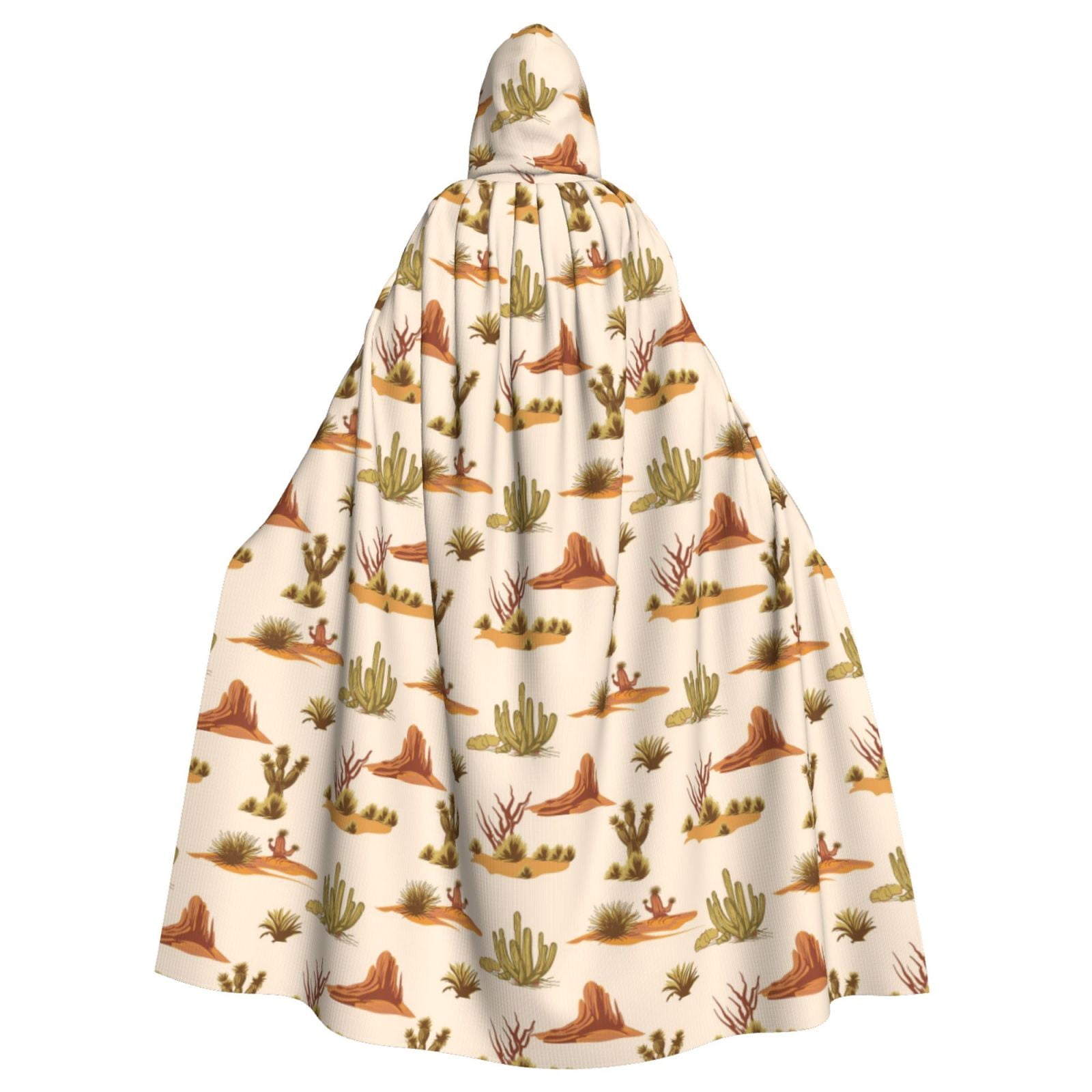 Ocsxa Tropical Desert Print Adult Hooded Cap,Long Halloween Costume ...