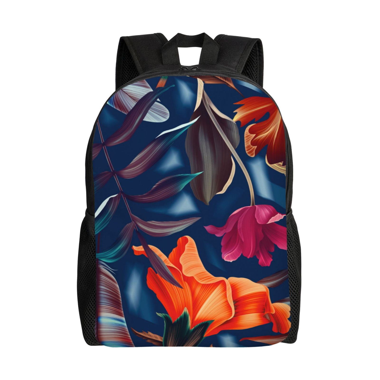 Ocsxa Tropical Flower Backpack - Travel,or Work Bookbag with 15-Inch ...