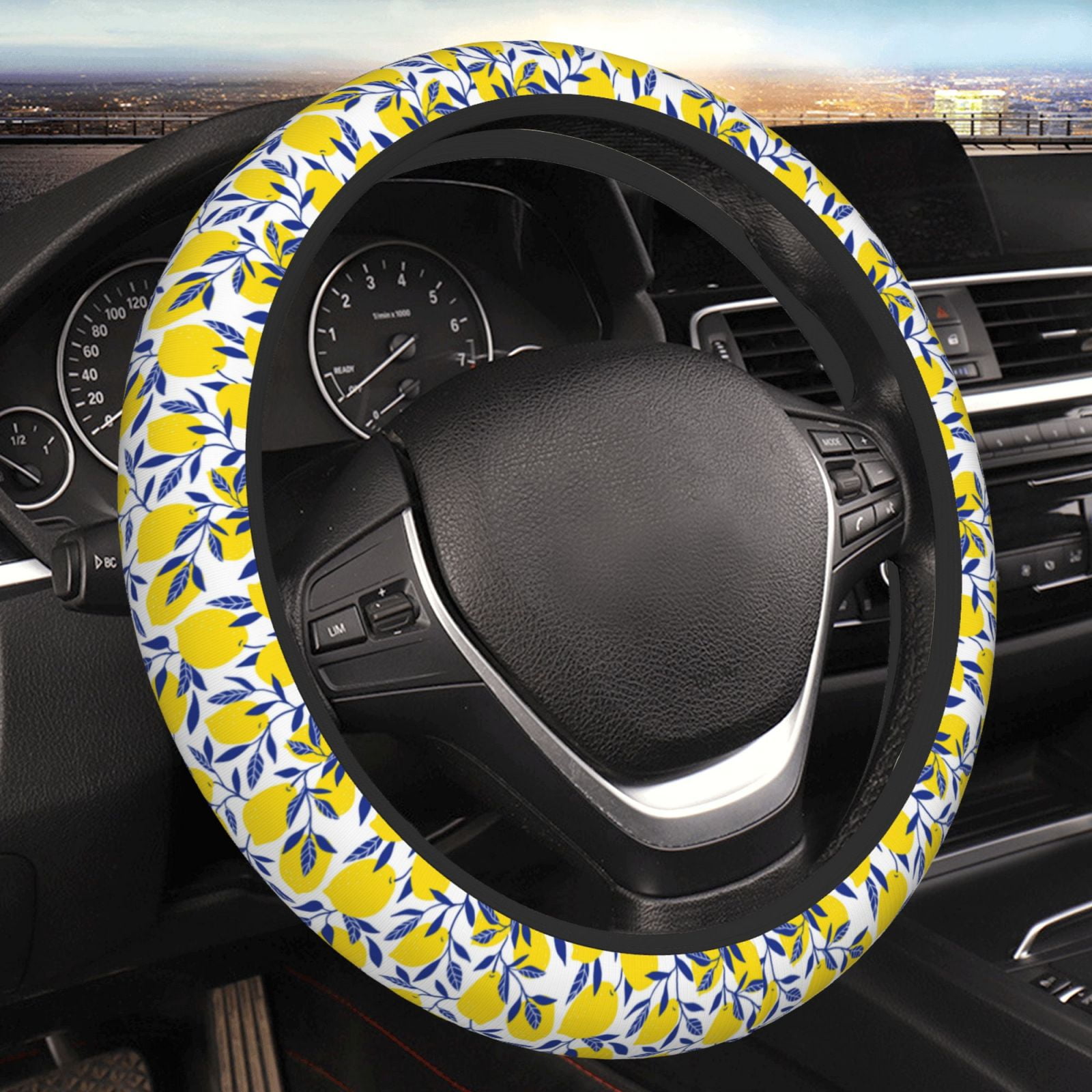 Ocsxa Tropical Lemon Steering Wheel Cover,Universal 15 Inch Anti Slip ...