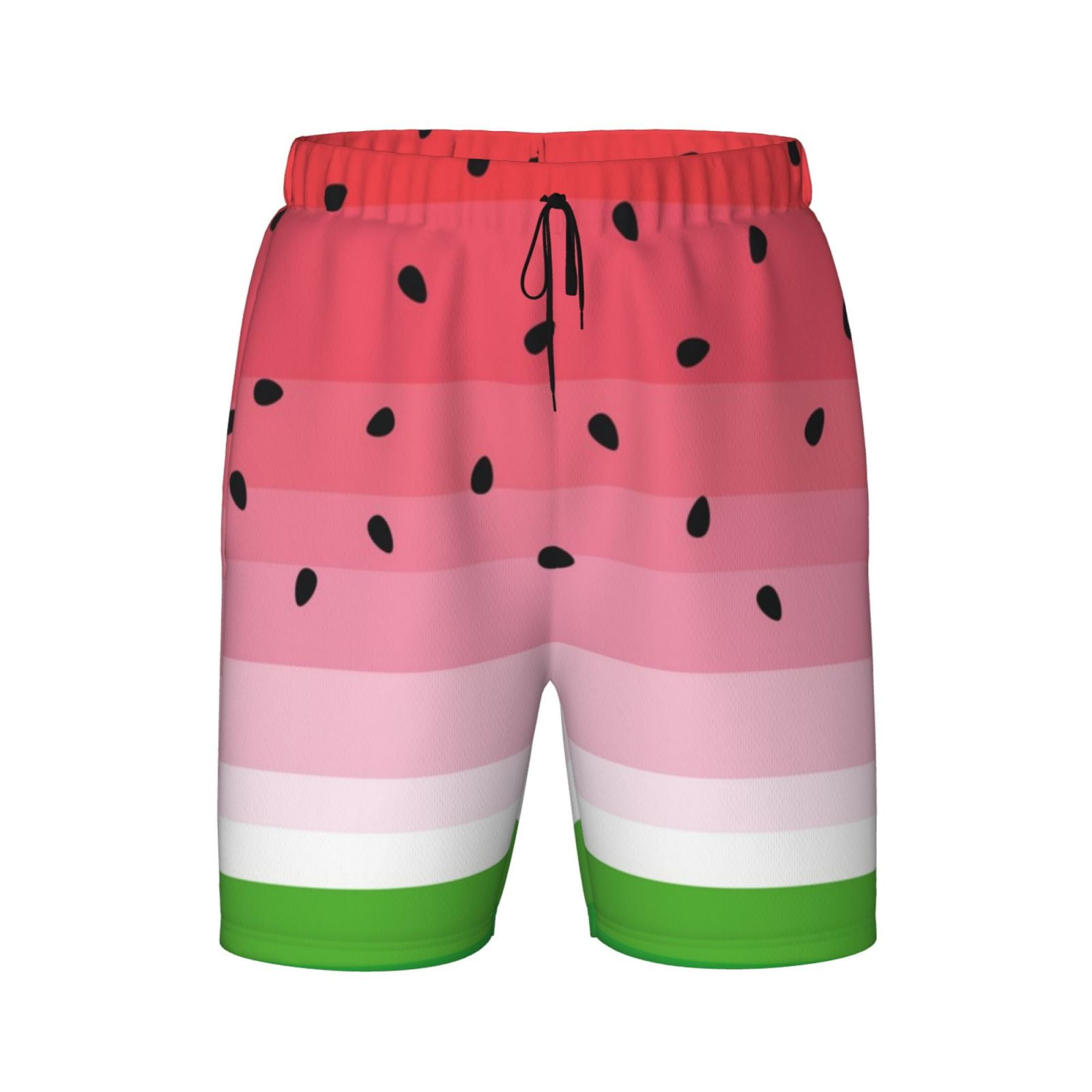 Ocsxa Watermelon Print Boys Swim Trunks Compression Liner Swim Shorts ...