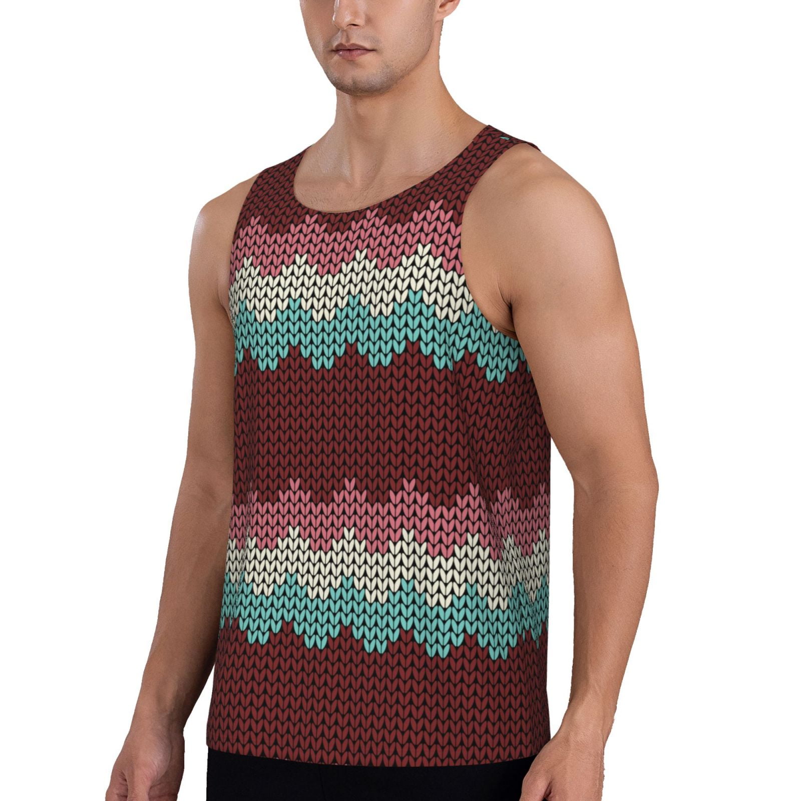 Ocsxa fall leaf Element Pattern Men's Muscle Gym Workout Stringer Tank ...