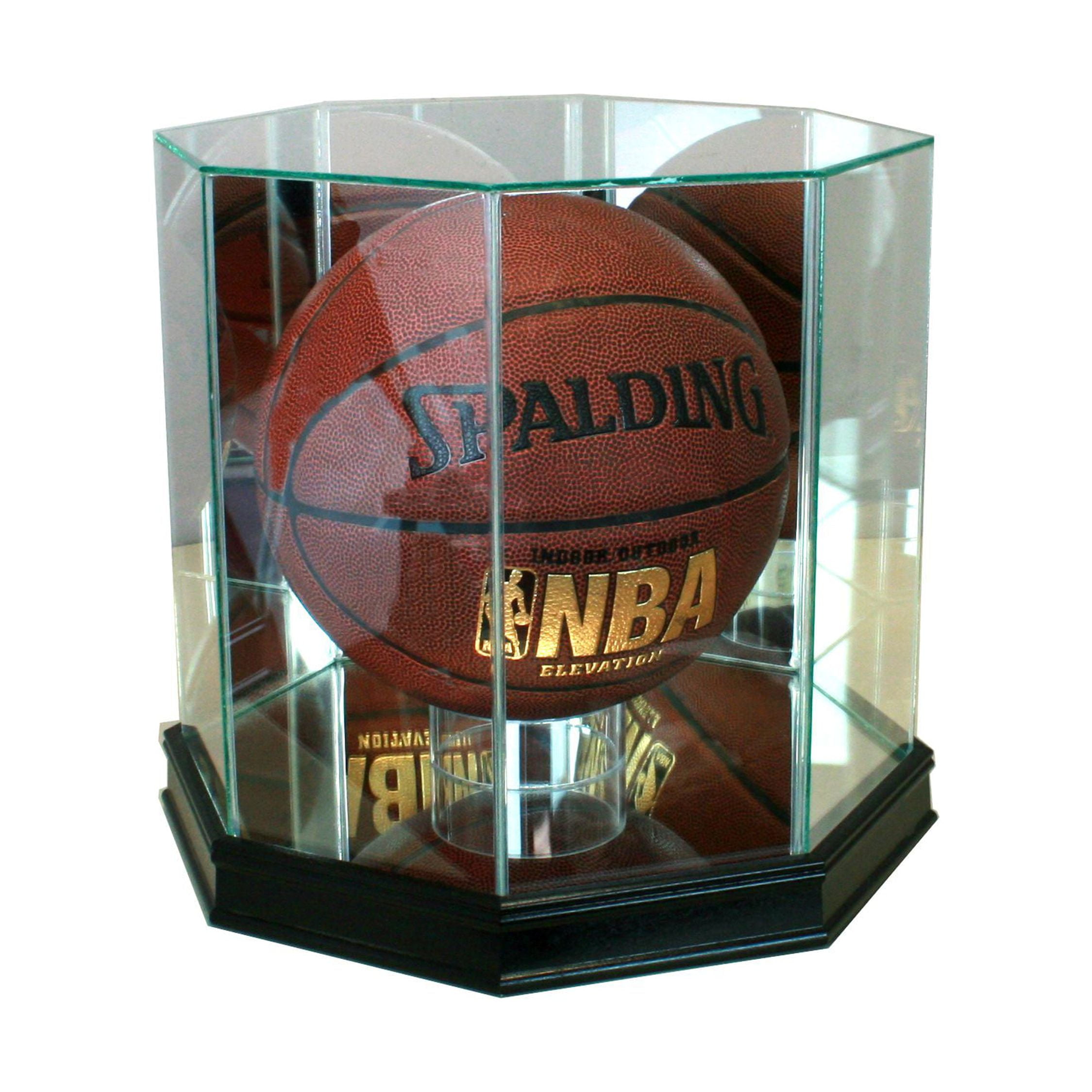 Octagon UV Protected Real Glass Basketball Display Case with Acrylic ...