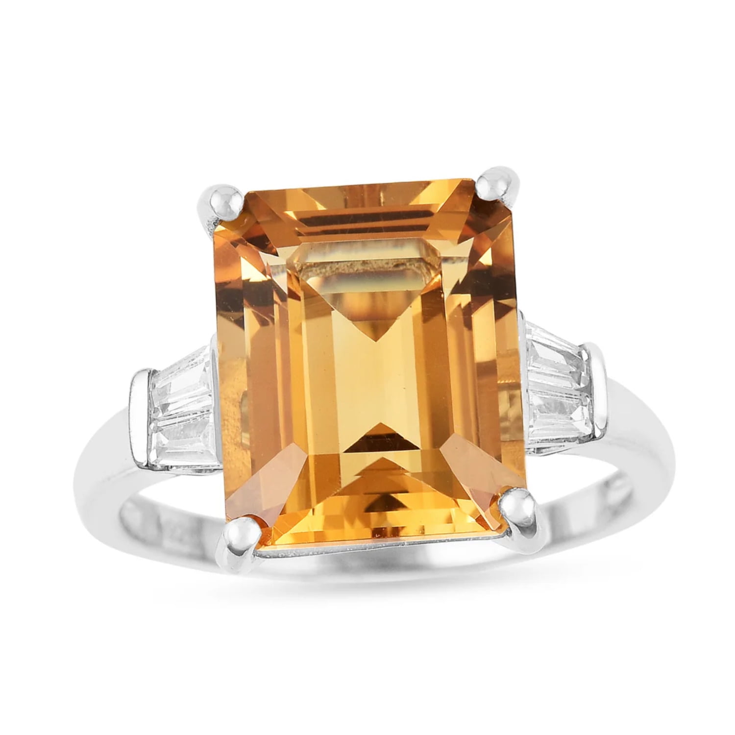 Octagon Citrine Statement Ring - Walmart.com