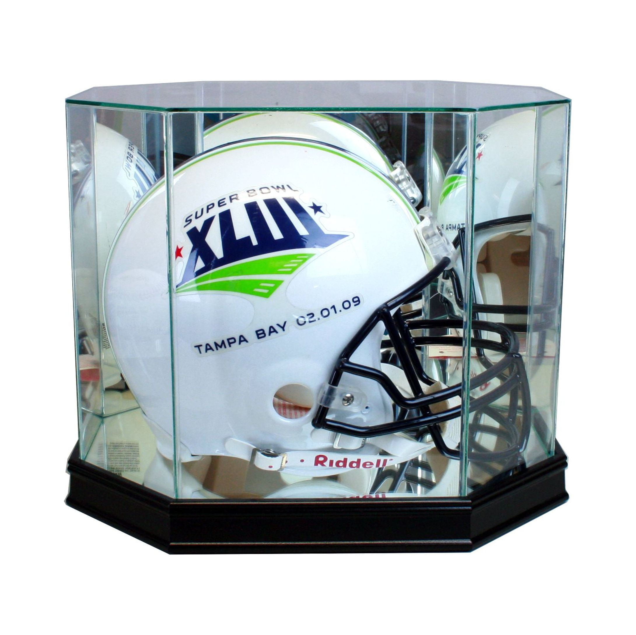 Octagon Full Size Football Helmet Display Case - Walmart.com