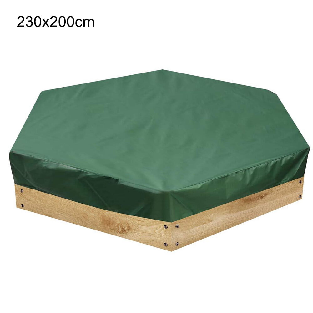 Green Octagon Sandbox Cover with Drawstring - 3 Sizes - Waterproof ...