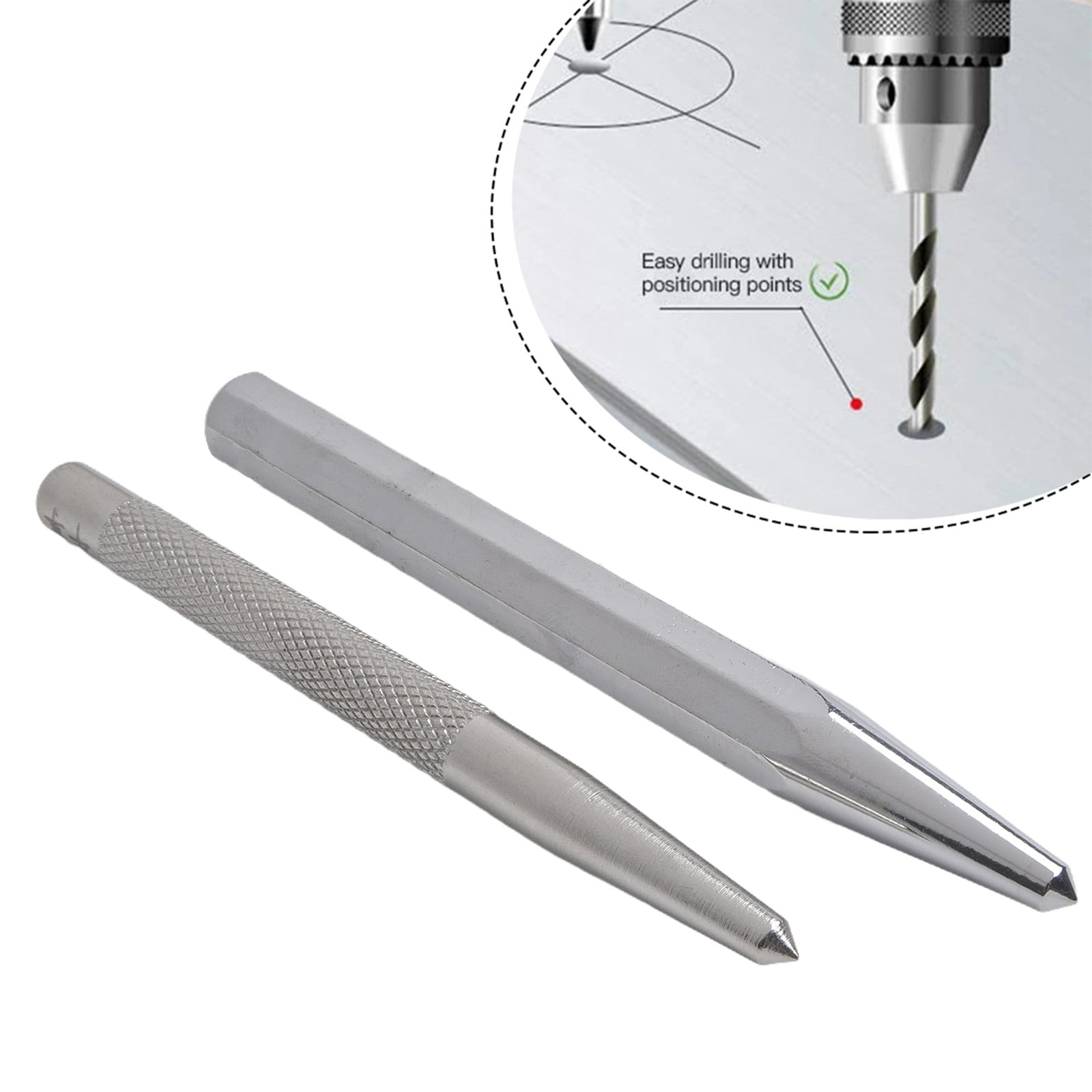 Octagonal Center Punch Locator Fitter Chisel Punch Metal Drilling Mark ...