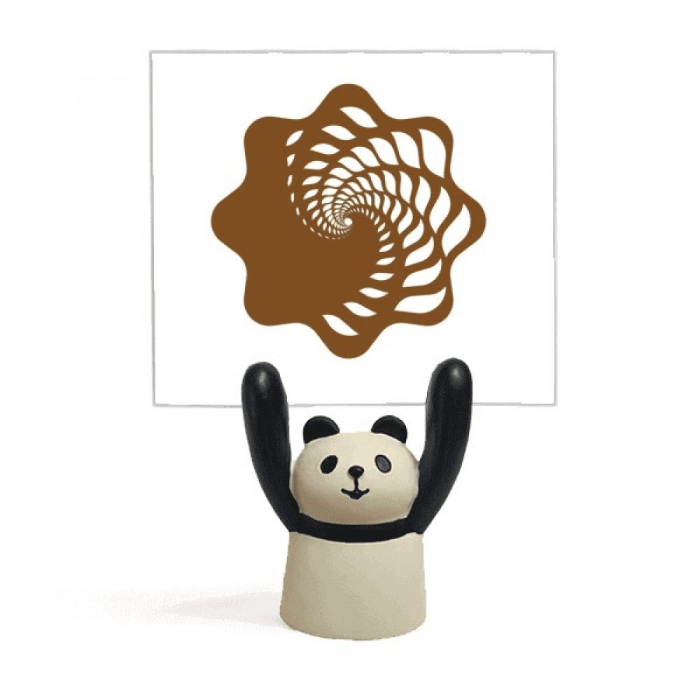 Octagonal Circular Infinite Hollowing Memo Holder Cartoon Animal Panda ...