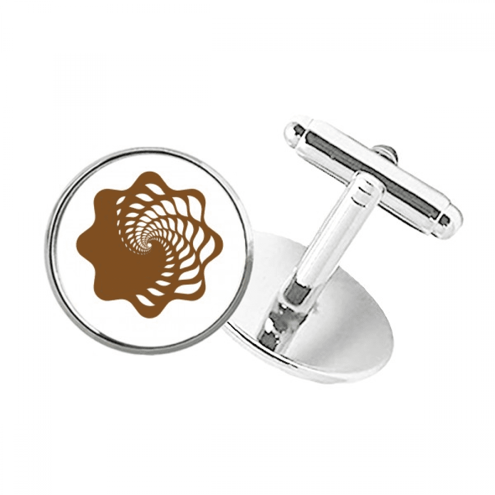 Octagonal Circular Infinite Hollowing Round Button Cuff Clip Stud ...