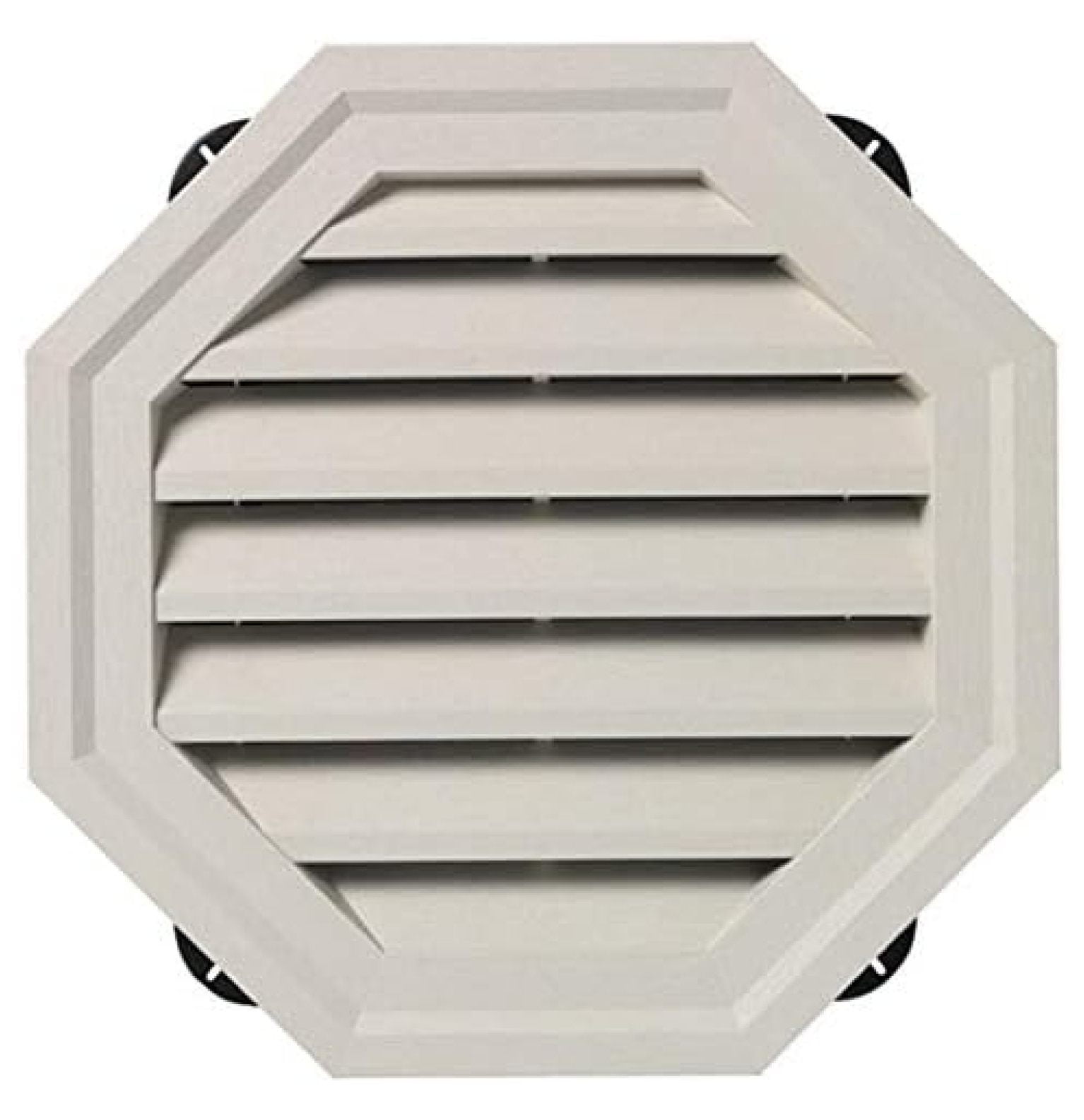 Octagonal Gable Vent 18 inch - White Exterior Vent for Attic ...