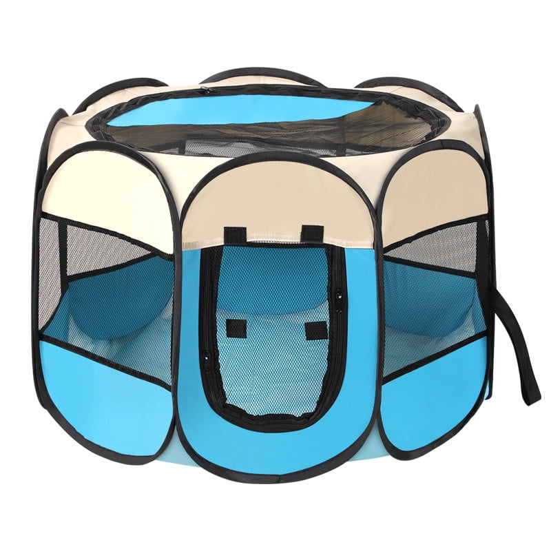 Octagonal Pet Tent Foldable Portable Oxford Cloth Cat and Dog Nest ...