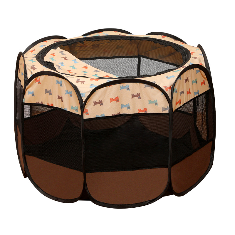 Octagonal Pet Tent Foldable Portable Oxford Cloth Cat and Dog Nest ...