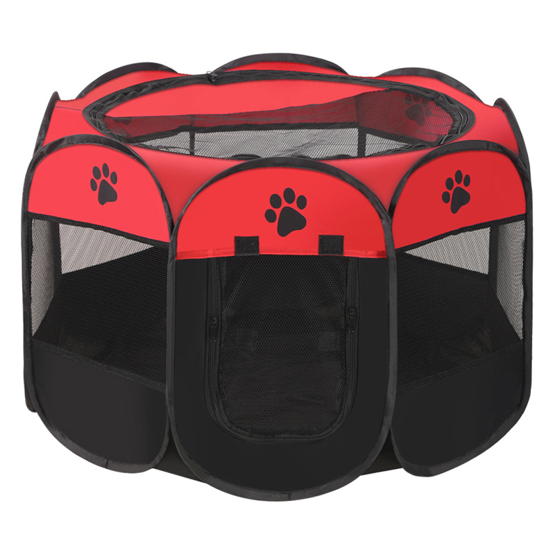 Octagonal Pet Tent Foldable Portable Oxford Cloth Cat and Dog Nest ...