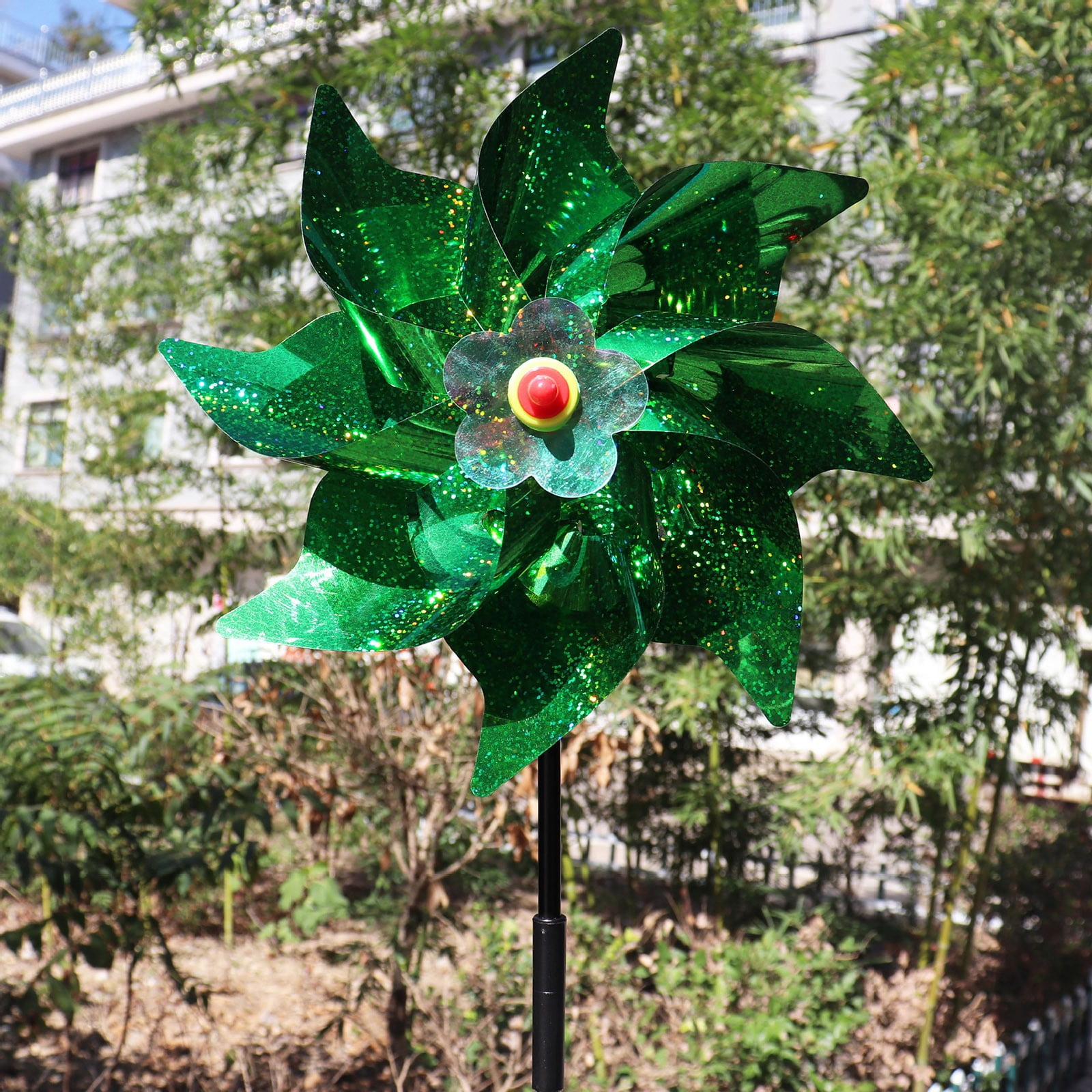 Octagonal Reflective Windmill Spinning Toy for Kids - DIY Outdoor ...