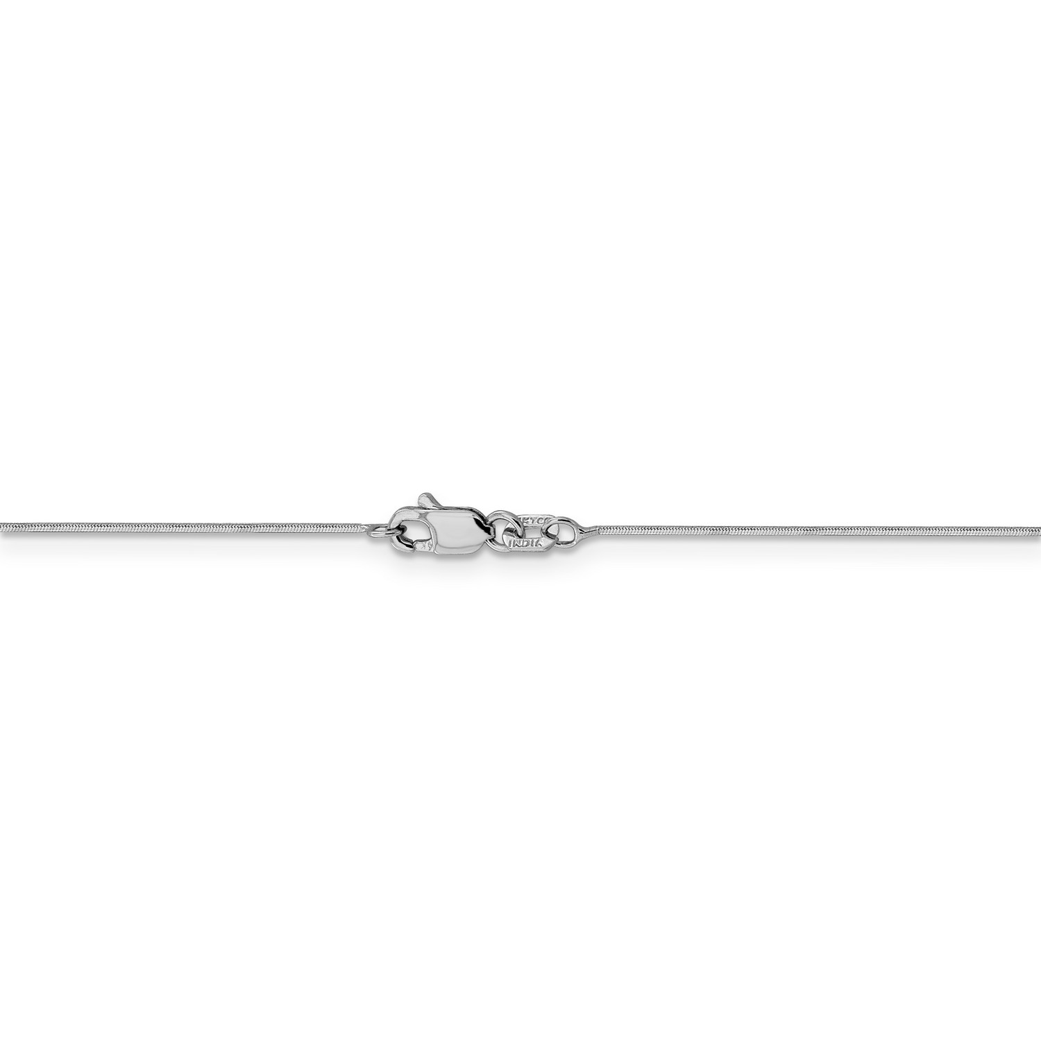 Octagonal Snake Chain Necklace in Real 14k White Gold - Walmart.com