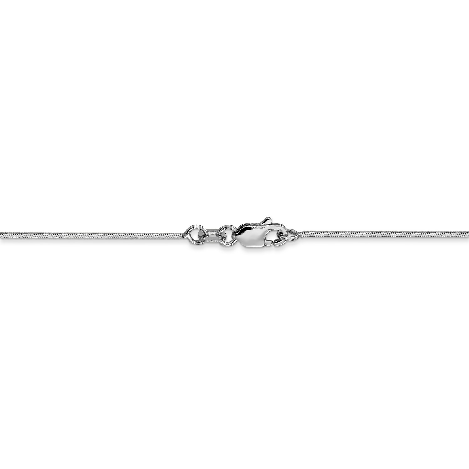 Octagonal Snake Chain Necklace in Real 14k White Gold - Walmart.com