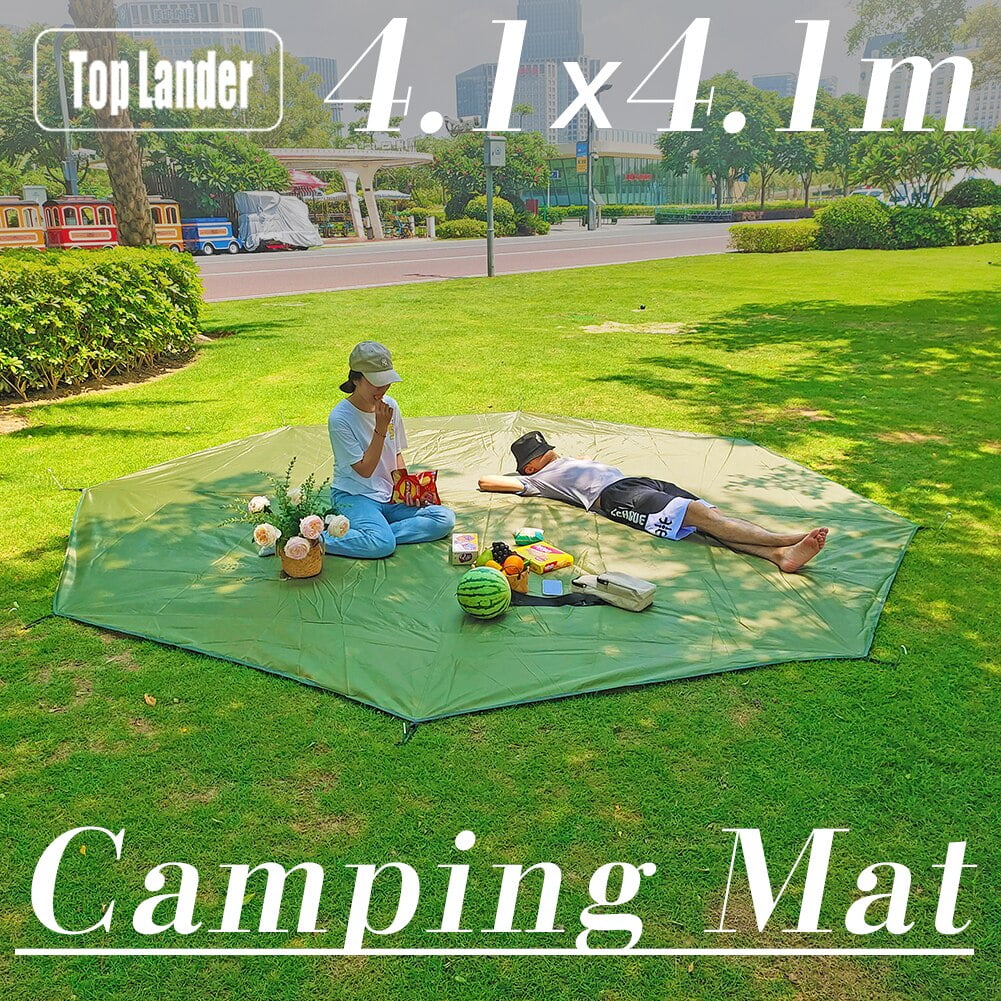 "Top Lander Octagonal Waterproof Camping Tarp, 210D Oxford Tent ...