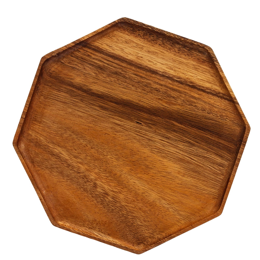 Octagonal Tray Snack Containers Home Tableware Wooden Tools Plates ...