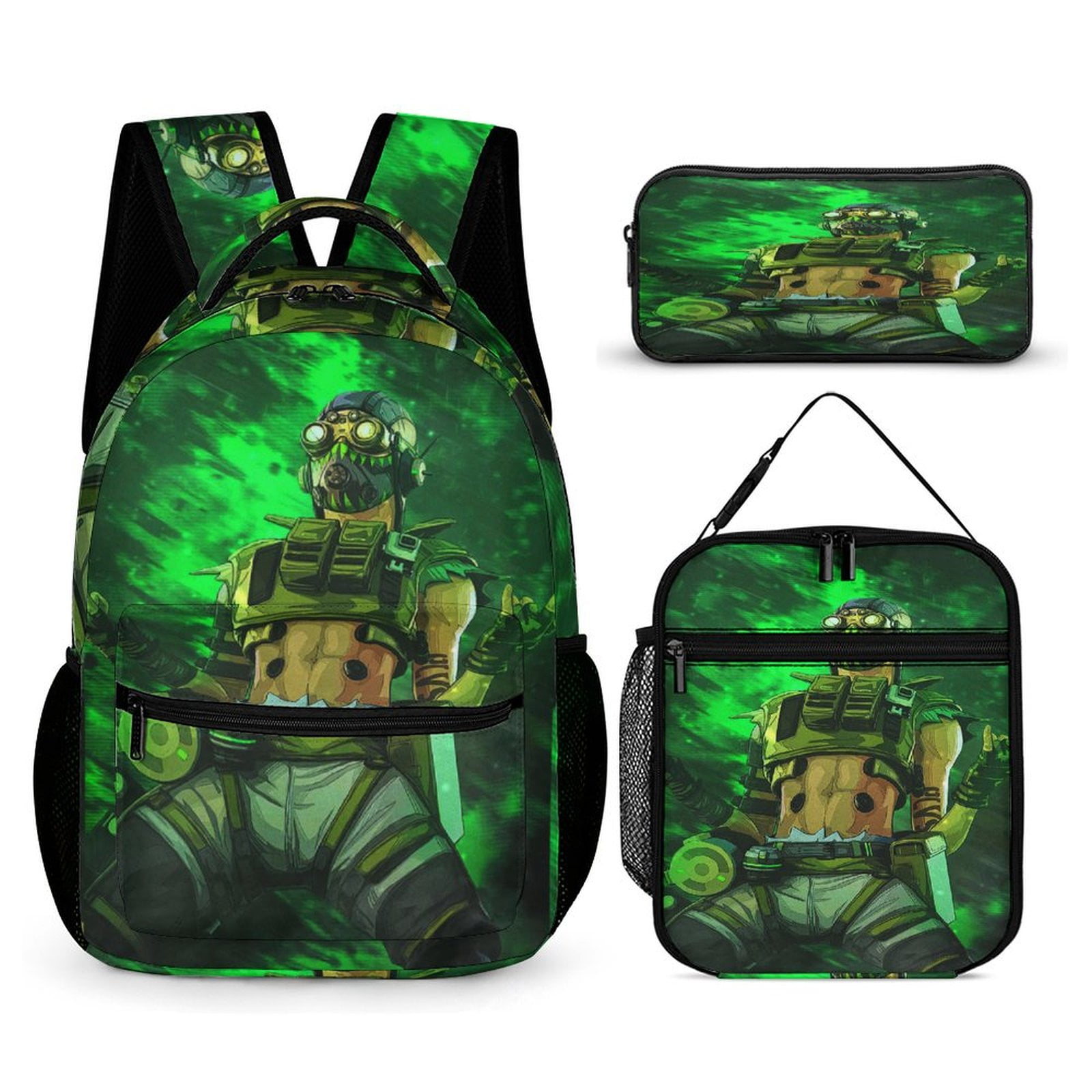 Octane Apex Apex Legends 3 Piece Backpack Set Anime Casual Daypack with ...