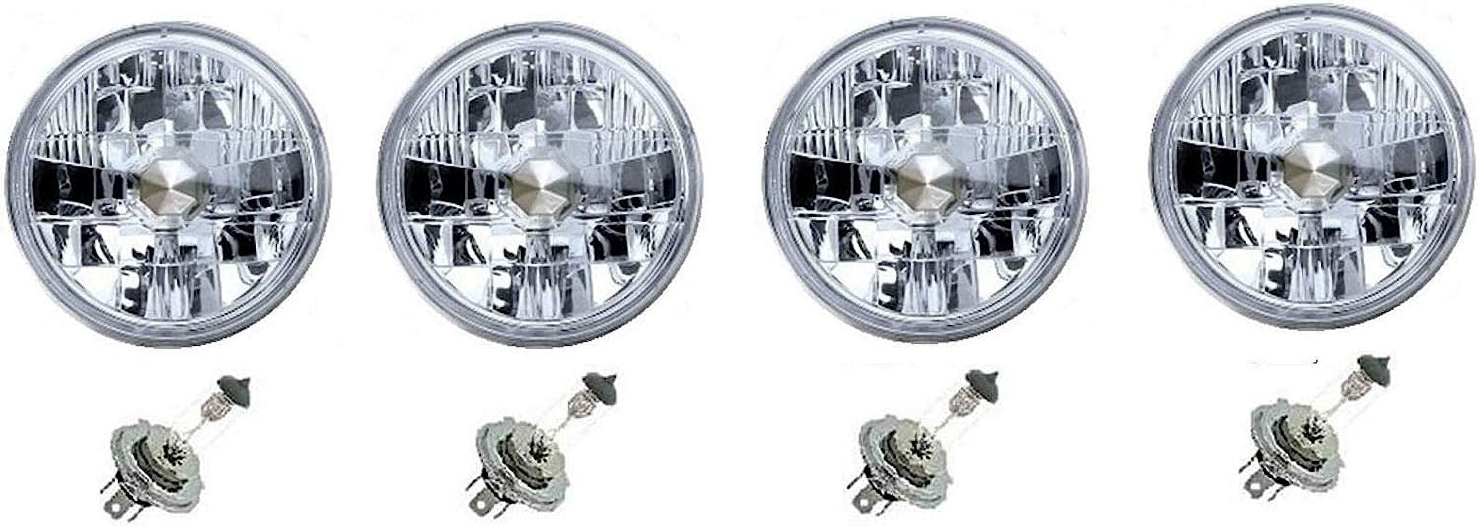 Octane Lighting 5-3/4" H5006 & H5001 Halogen Headlight Crystal Headlamp ...