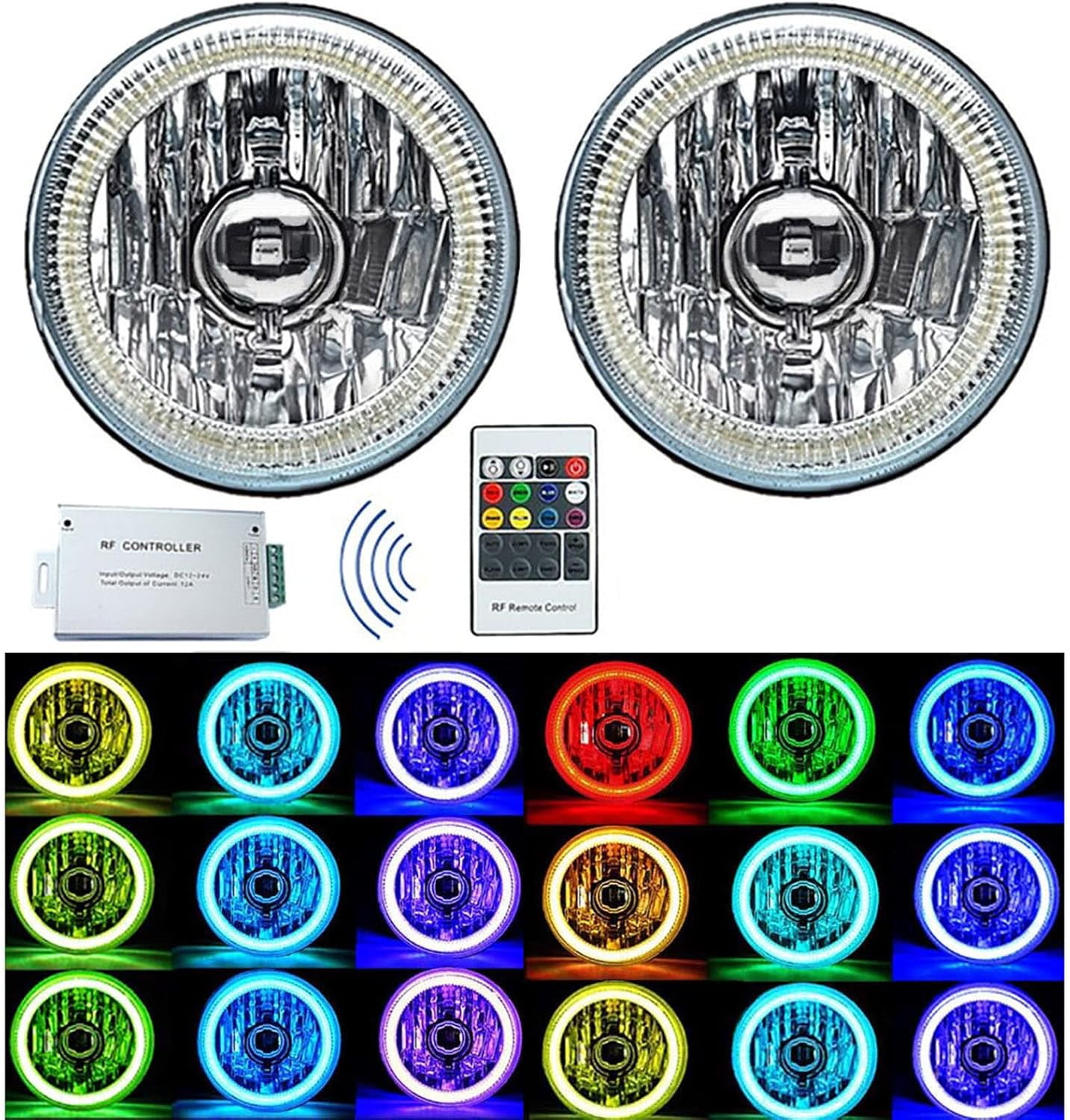 Octane Lighting 5 3/4 Inch RF RGB SMD Color Change White Red Blue Green ...