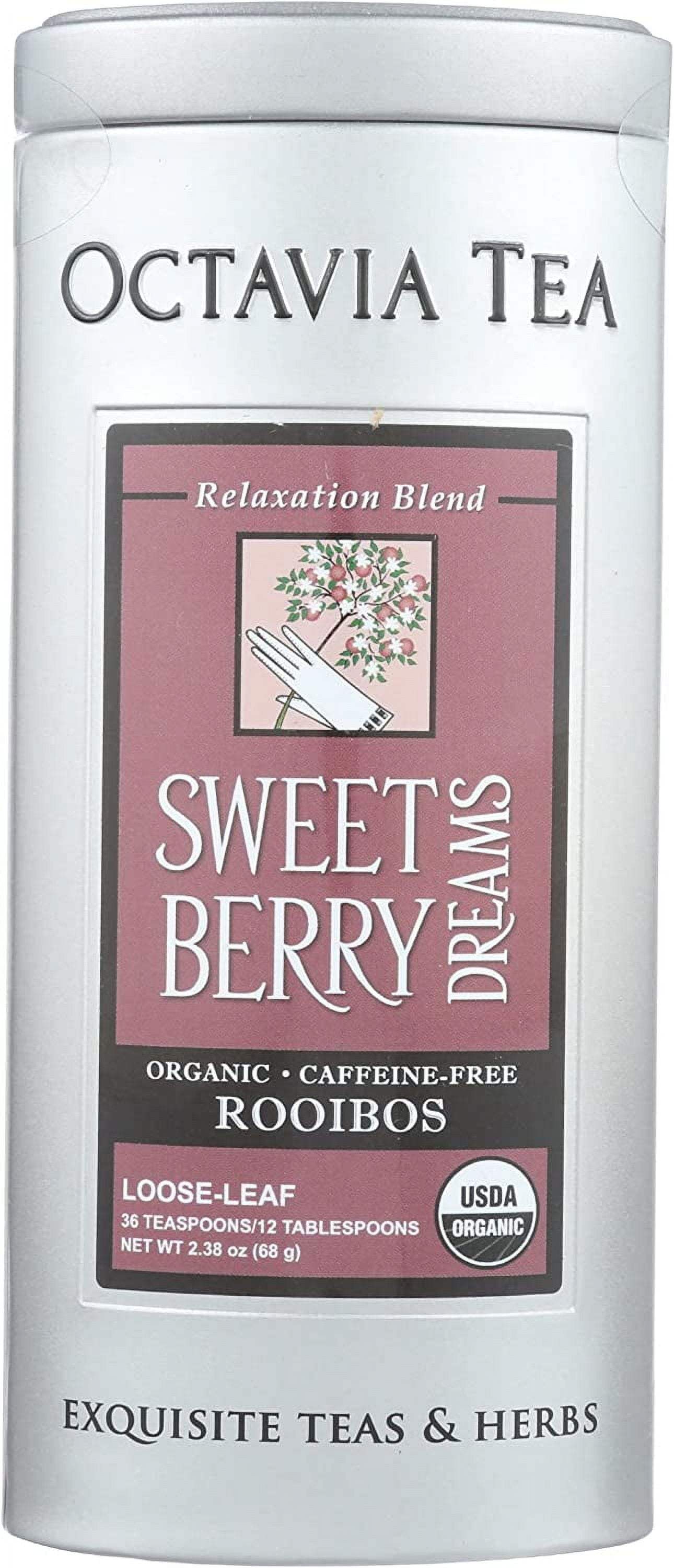 Octavia Tea Sweet Berry Dreams (Organic, Caffeine-Free Red Tea/Rooibos ...