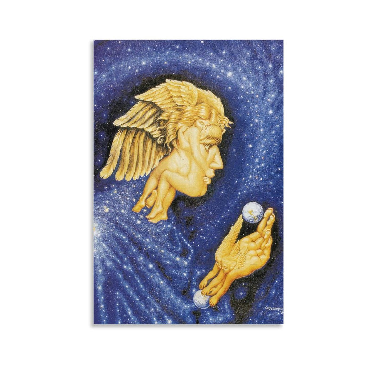 Octavio Ocampo Print Painting Celestial Bodies Room Aesthetic Poster ...