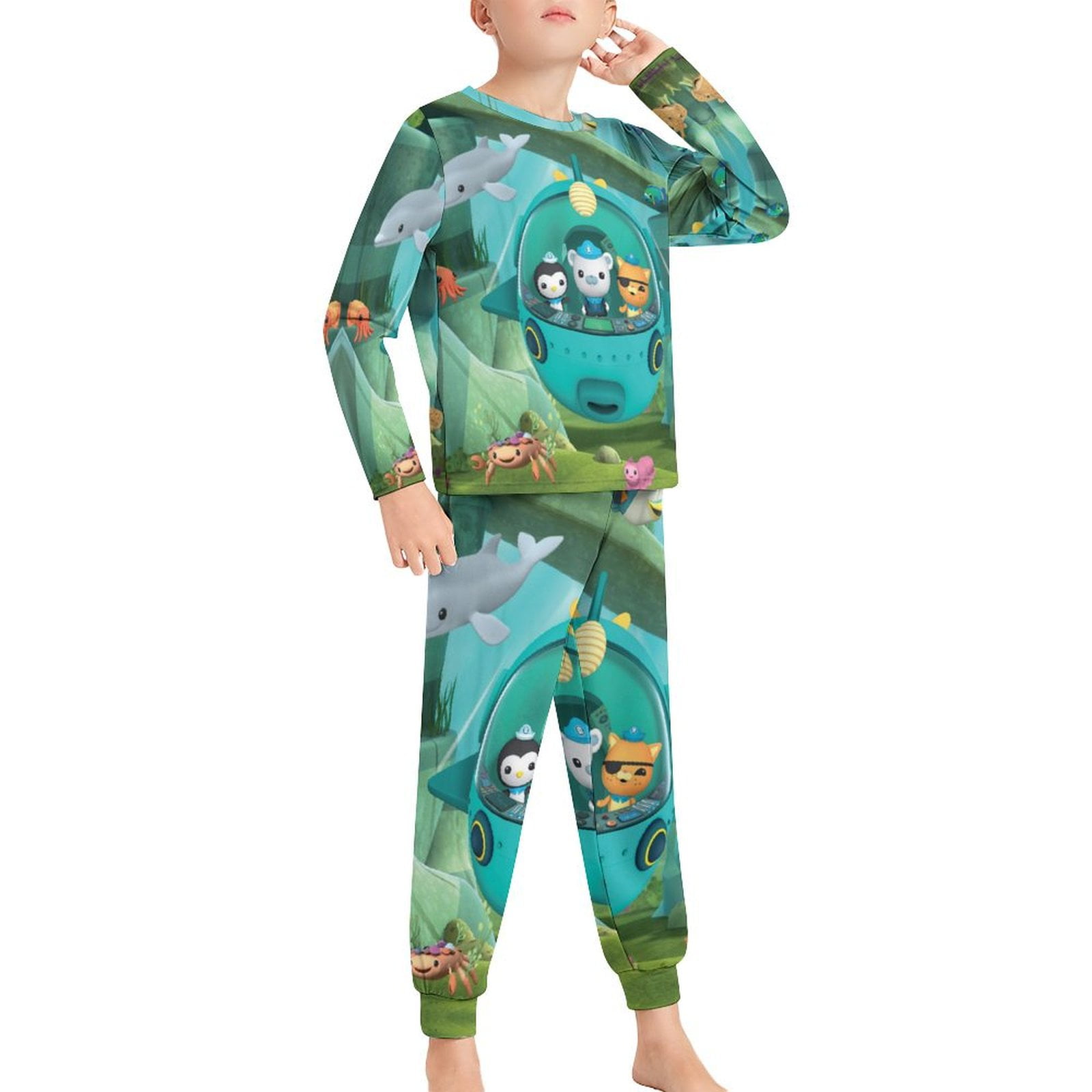 Octo-Naut Costumes T Shirt Set Crewneck Tee Shirt Pants Set Cartoon ...