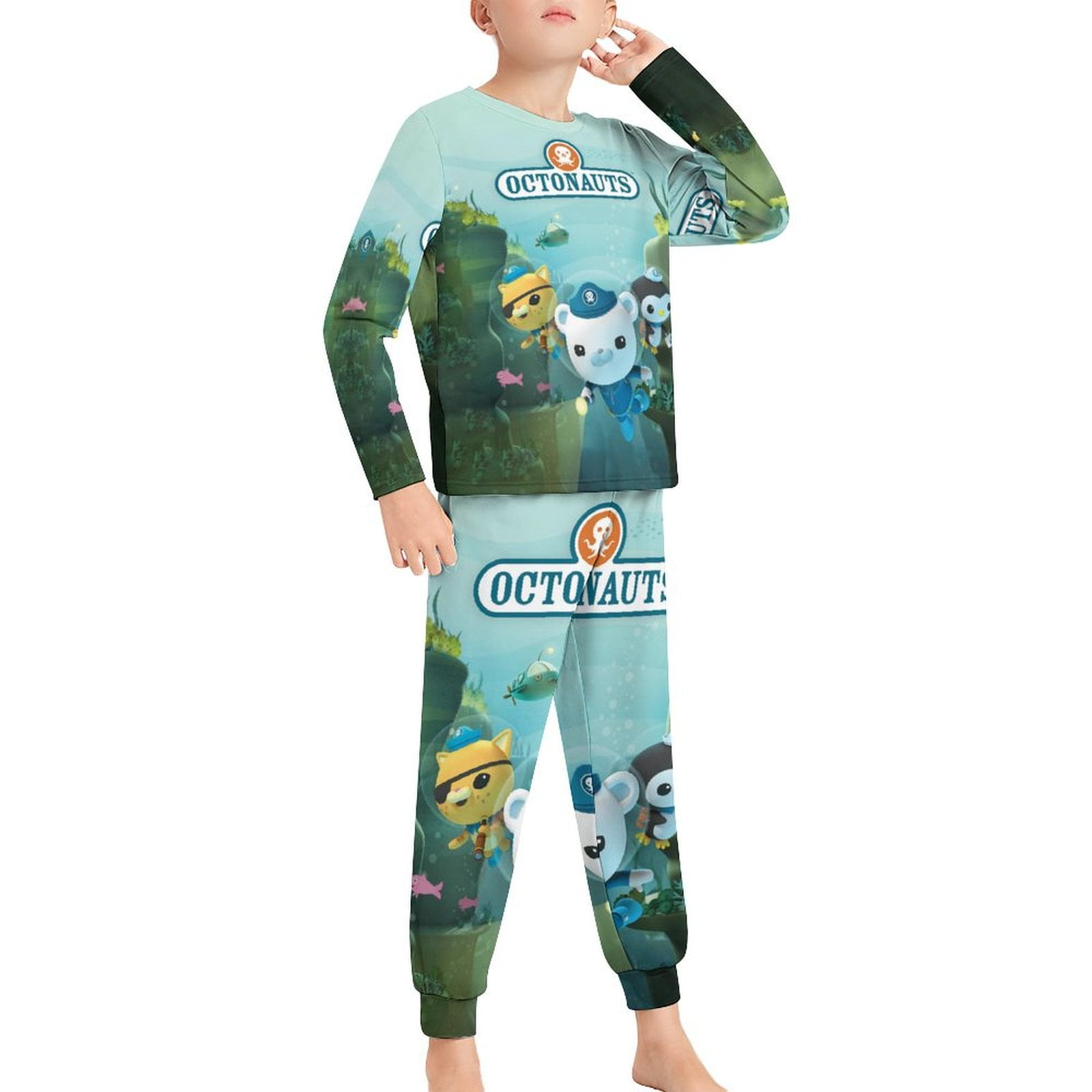 Octo-Naut Costumes T Shirt Set Crewneck Tee Shirt Pants Set Cartoon ...