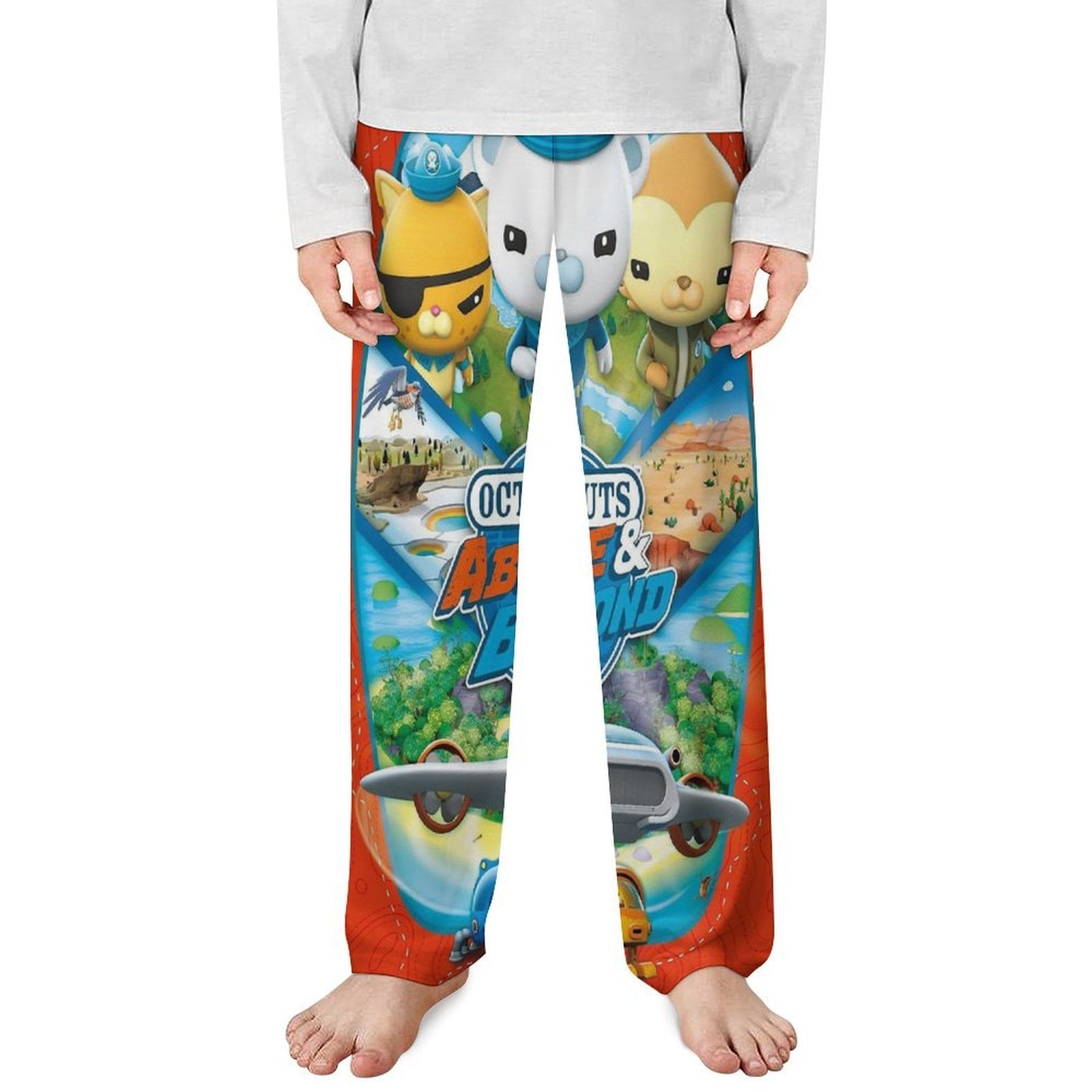 Octo-Naut Pajama Pants Cartoon Casual Lounge PJ Bottoms with Pockets ...
