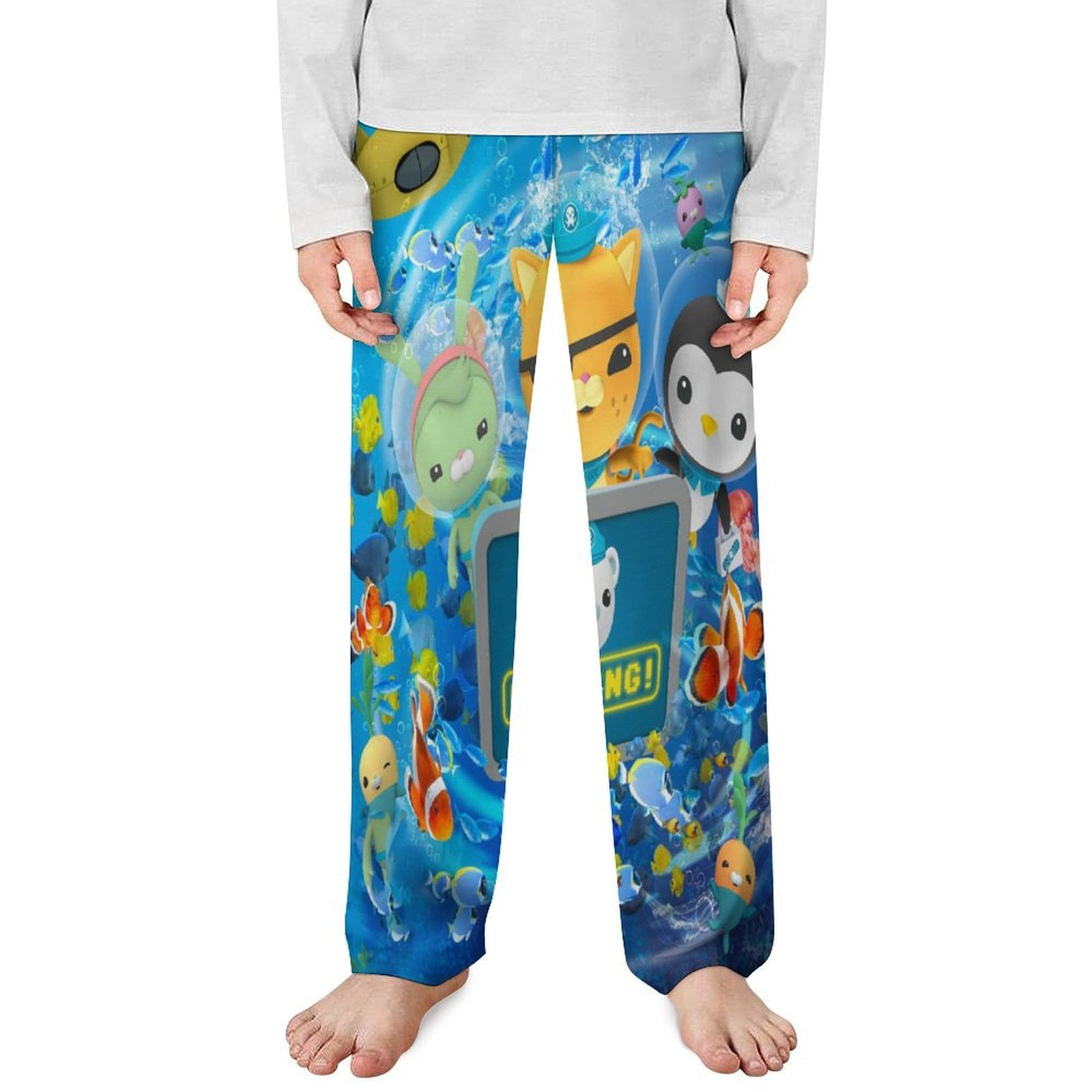 Octo-Naut Pajama Pants Cartoon Casual Lounge PJ Bottoms with Pockets ...