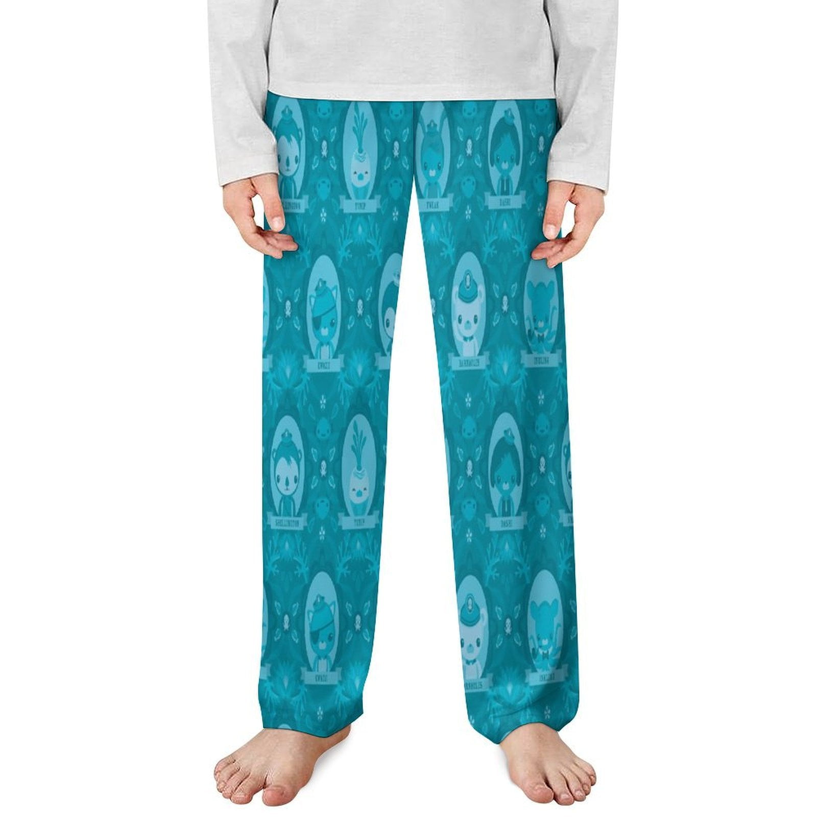 Octo-Naut Pajama Pants Cartoon Casual Lounge PJ Bottoms with Pockets ...