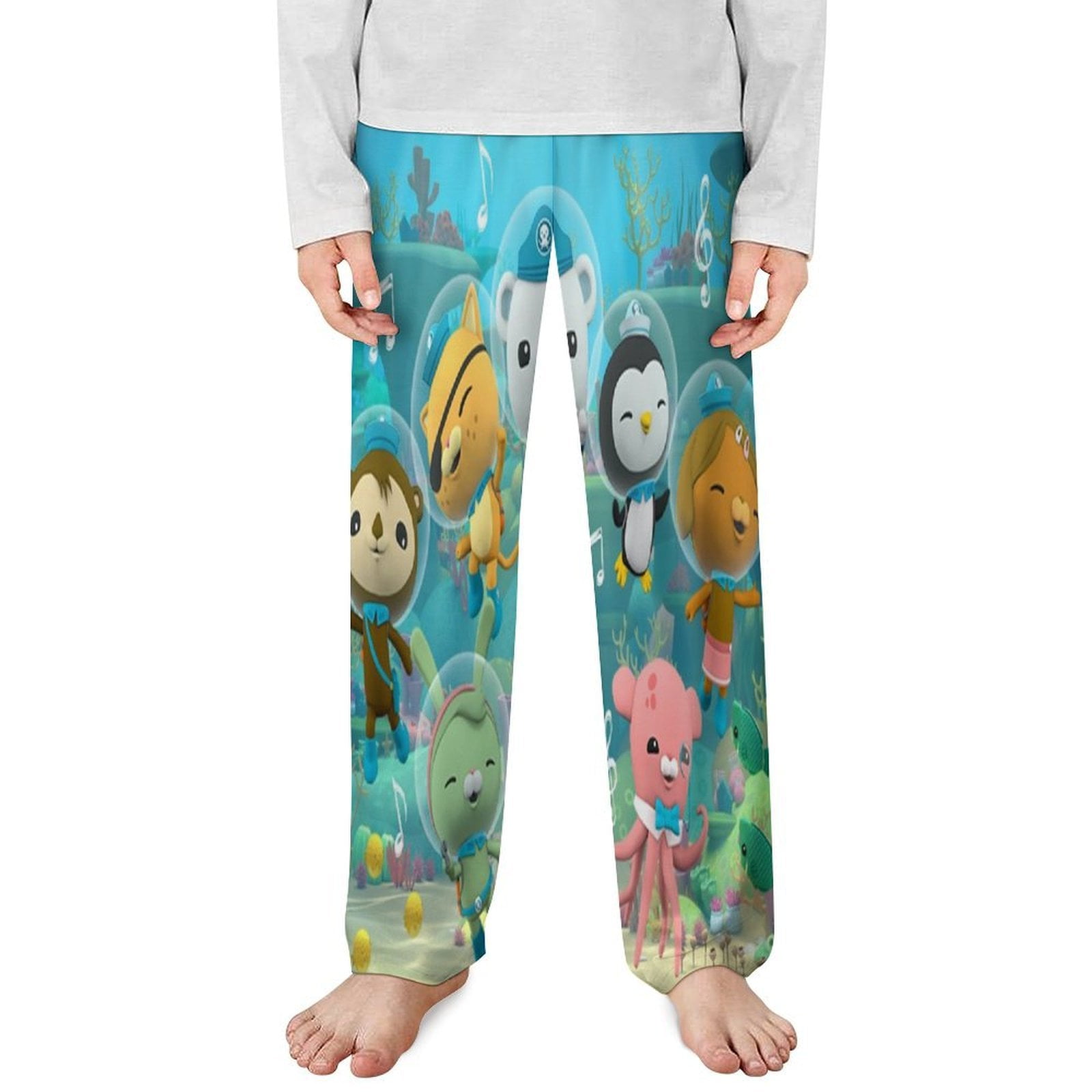 Octo-Naut Pajama Pants Cartoon Casual Lounge PJ Bottoms with Pockets ...